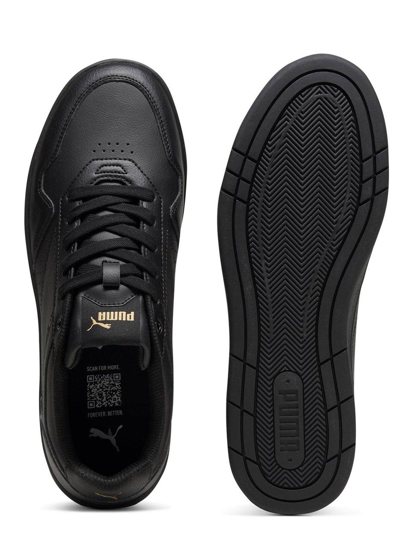 Puma Mens Court Classic Trainers - Black | Very.co.uk
