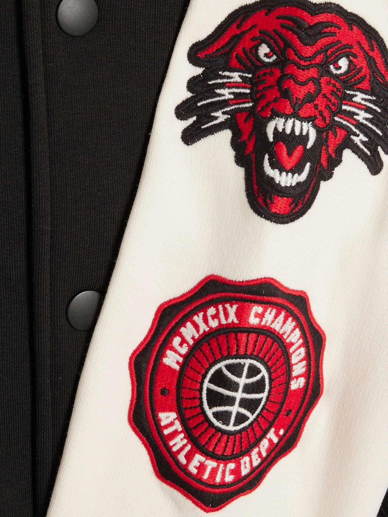 River Island Boys Embroidered Bomber Jacket - Black | Very.co.uk