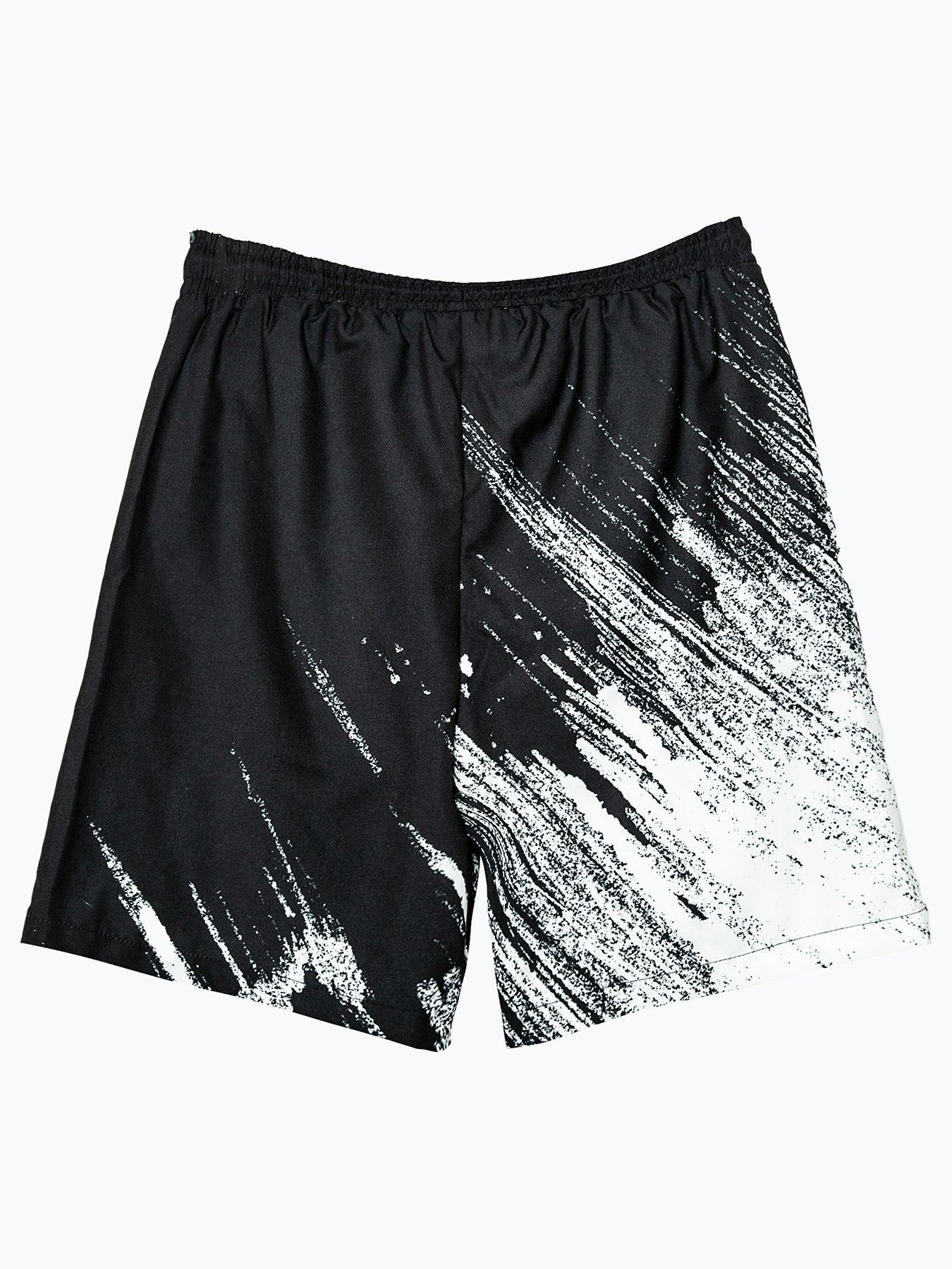Hype Boys Multi Black Scratch Scribble Swim Shorts | Very