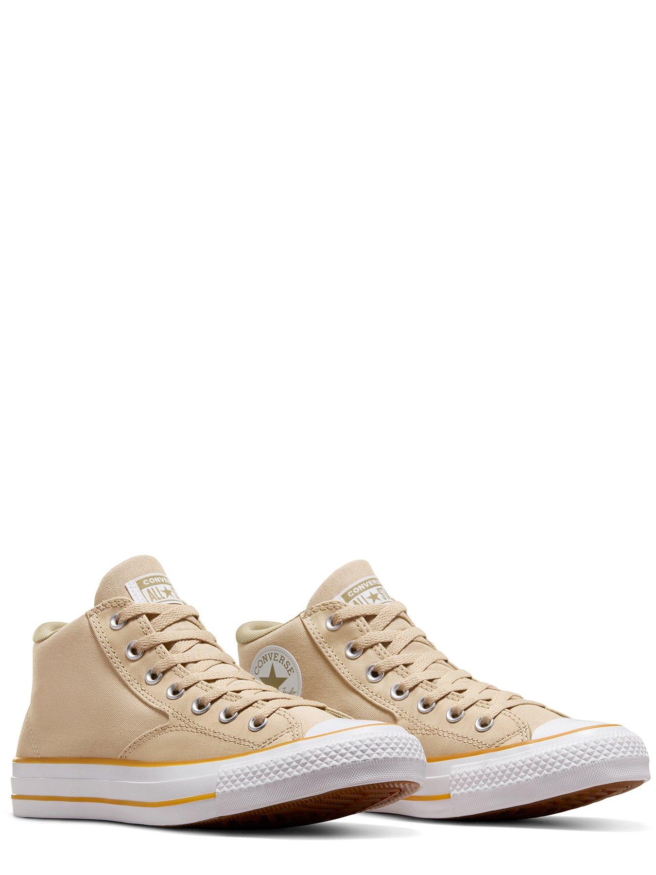 Converse Mens Malden Street Camp Daze Mid Trainers - Beige | Very