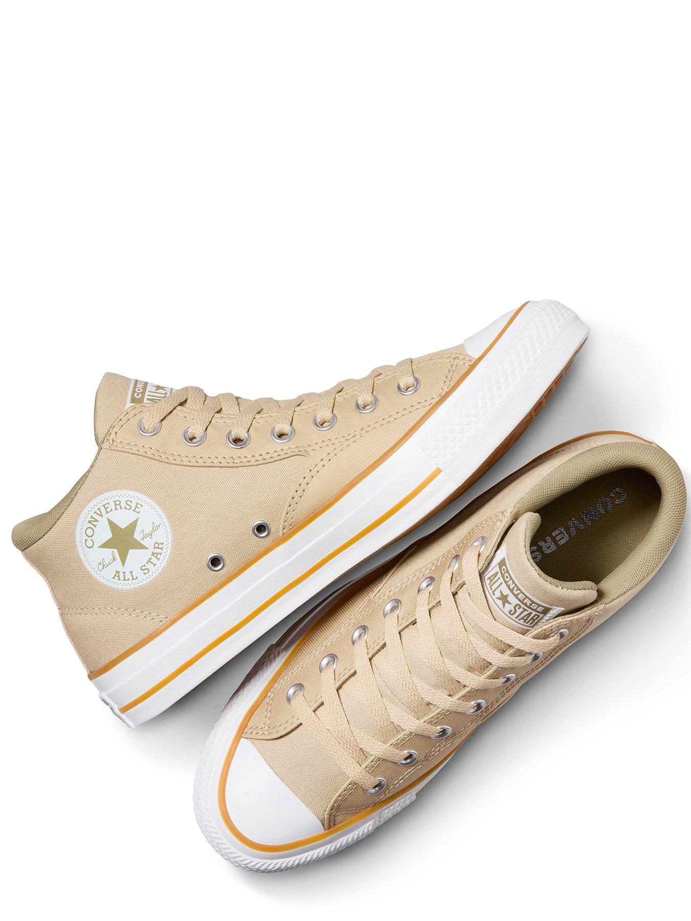 Converse Mens Malden Street Camp Daze Mid Trainers - Beige | Very