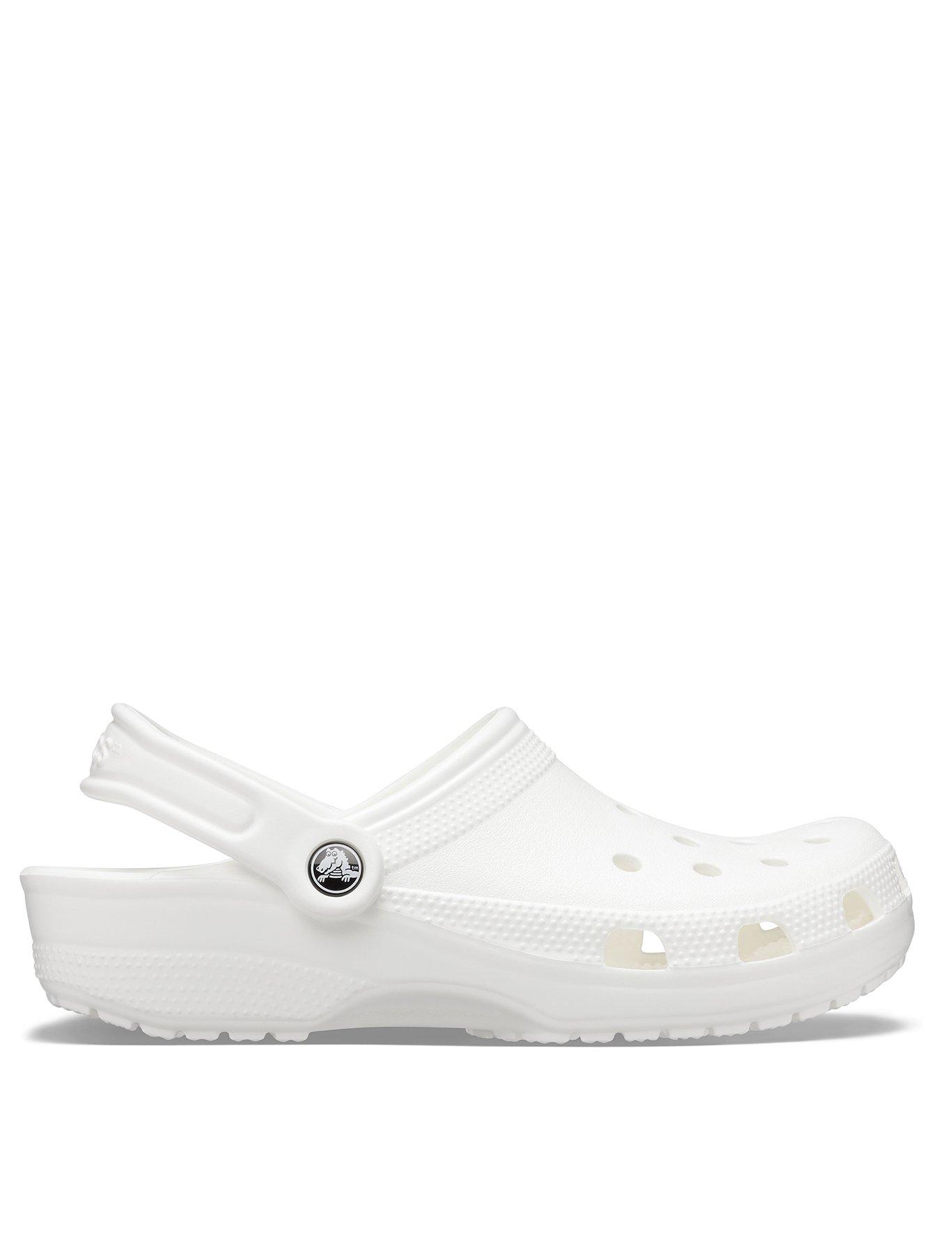 Crocs Men's Classic Clog Sandal - White | very.co.uk