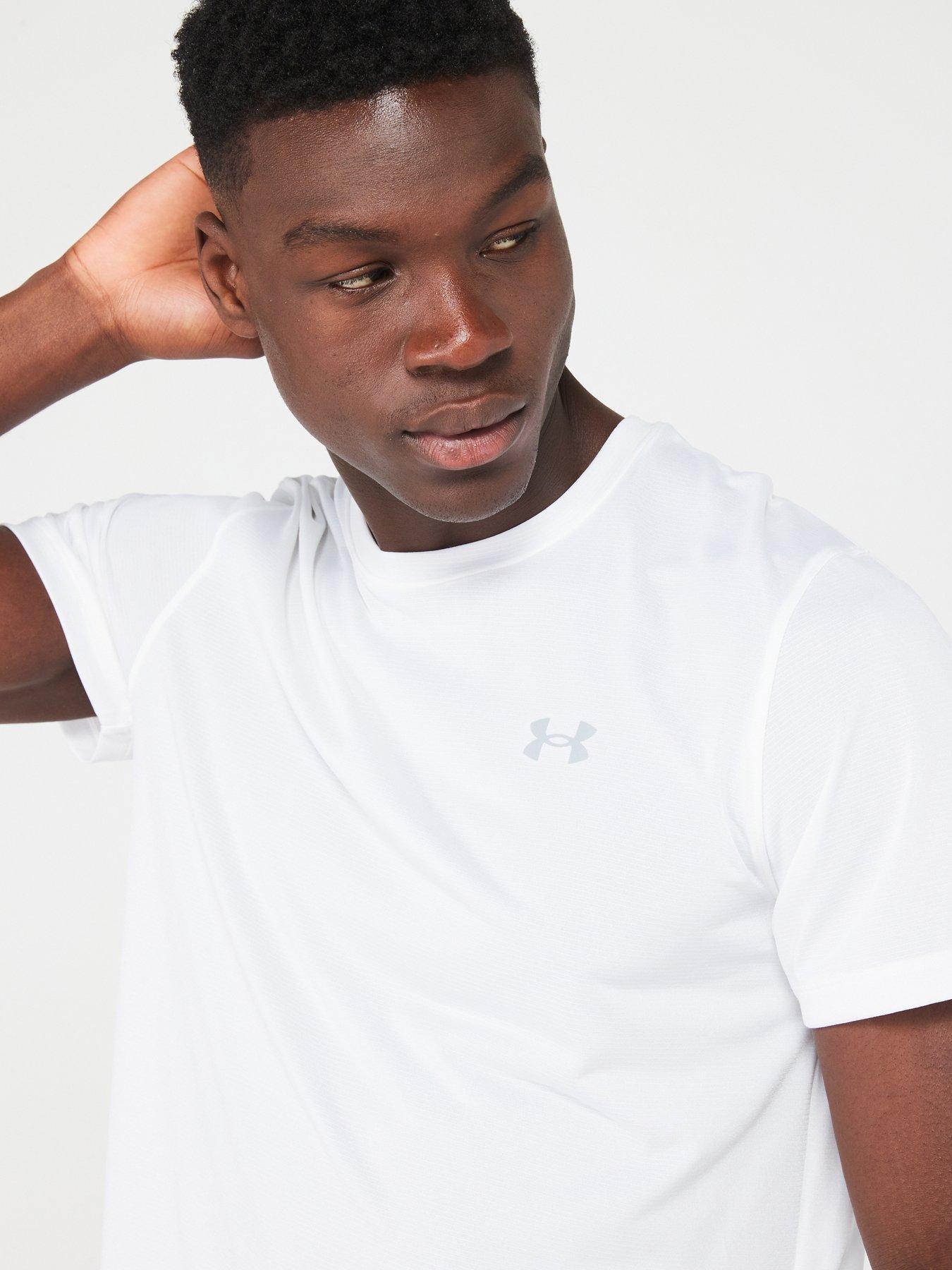 UNDER ARMOUR Mens Running Streaker T-shirt - White/black | Very