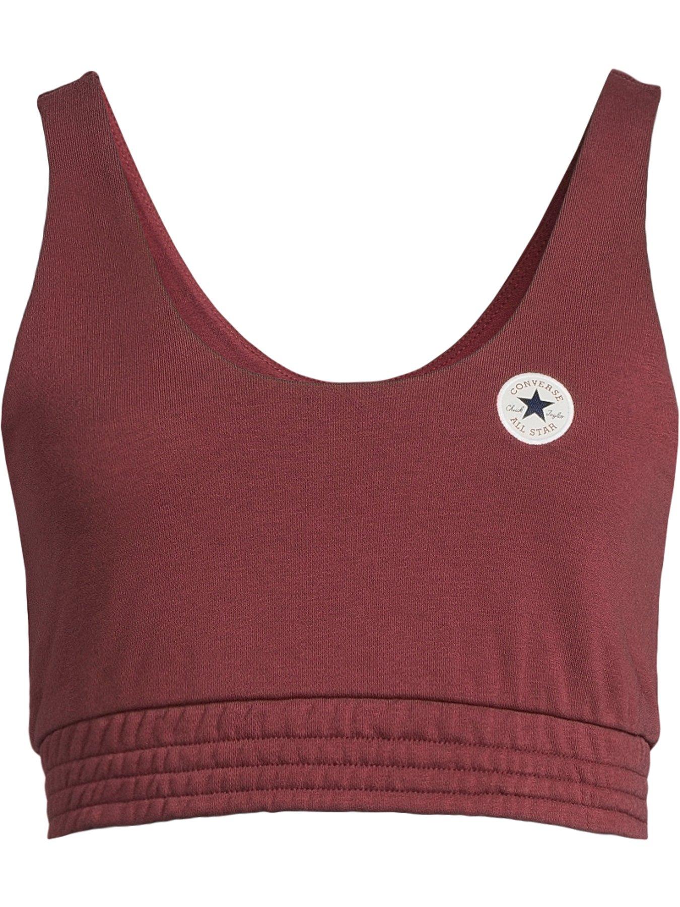 Converse Womens Retro Chuck Bra Top - Red | Very