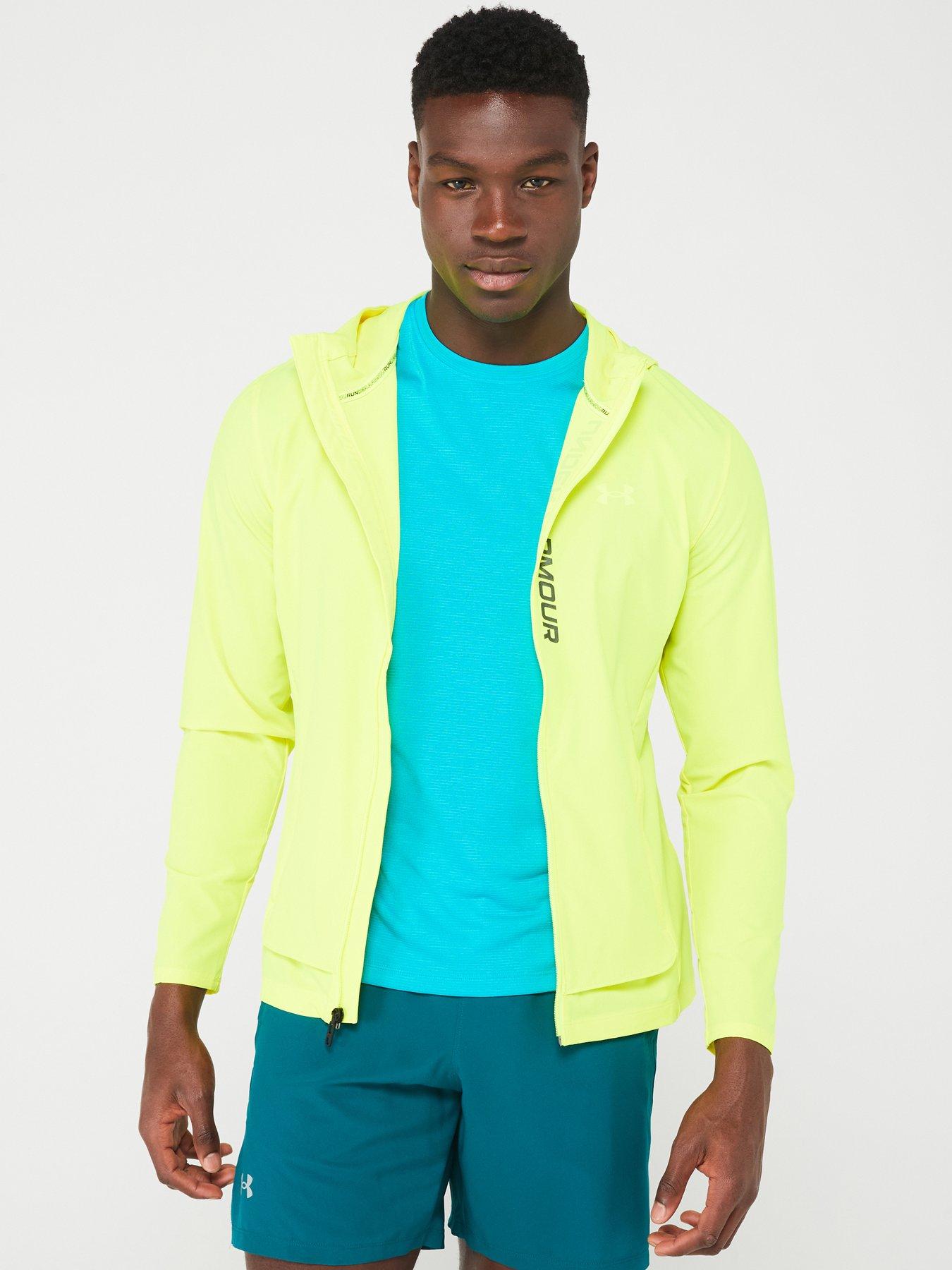 UNDER ARMOUR Men's Running Outrun The Storm Jacket - Yellow/Black | Very