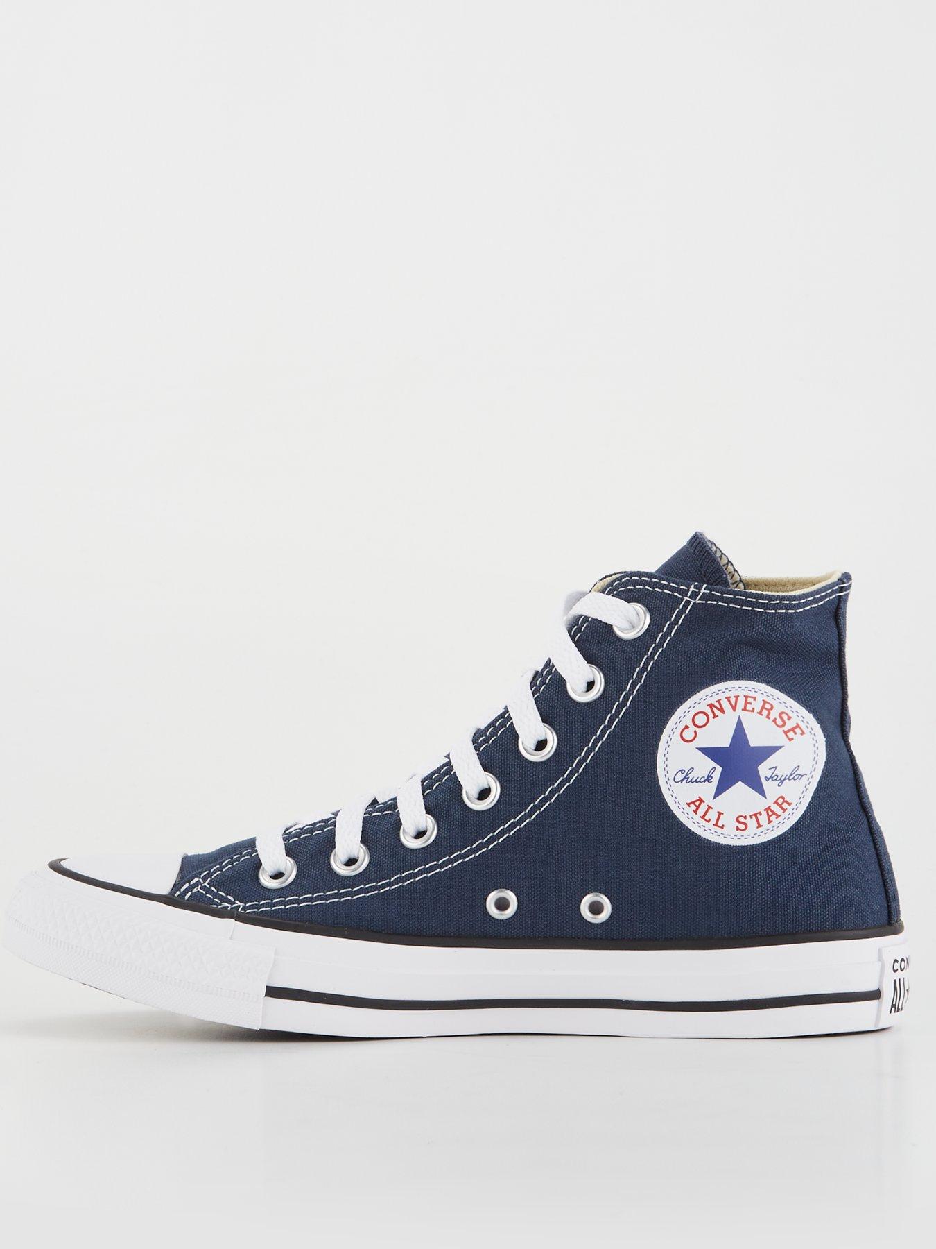 Converse Hi Top Trainers - Navy | Very