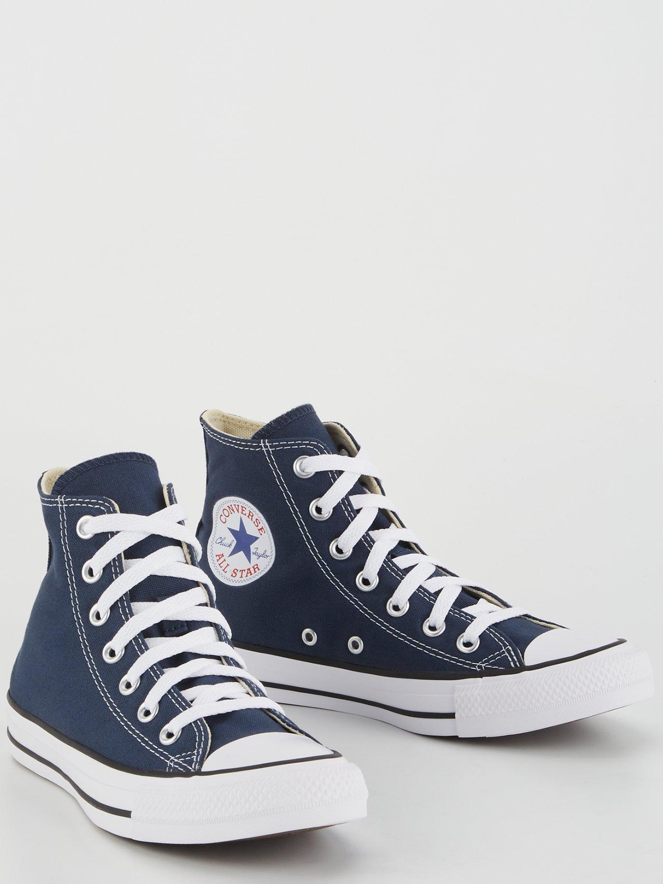 Converse Hi Top Trainers - Navy | Very