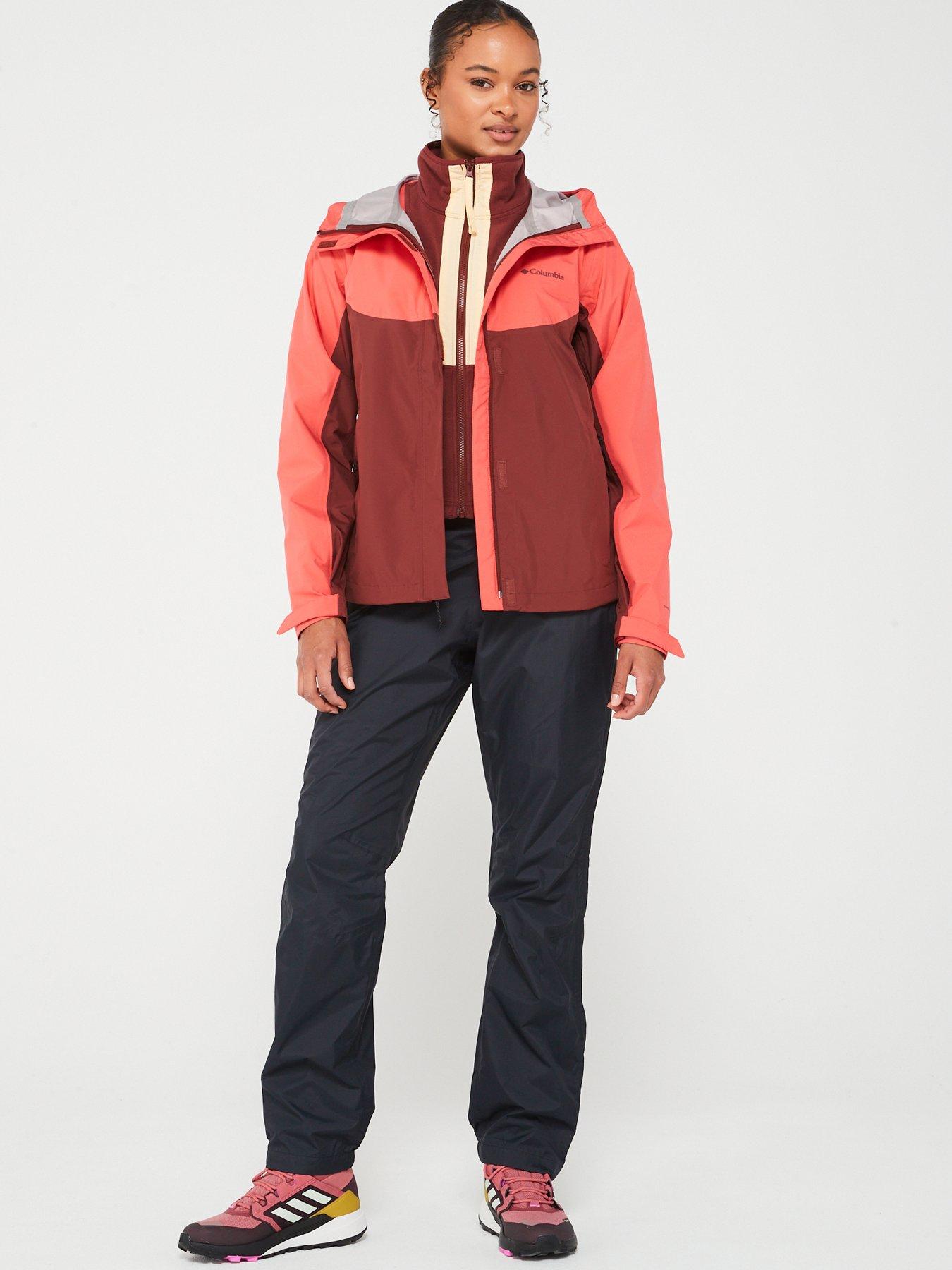 Columbia Womens Wahkeena Falls 3L Shell - Red Multi | Very