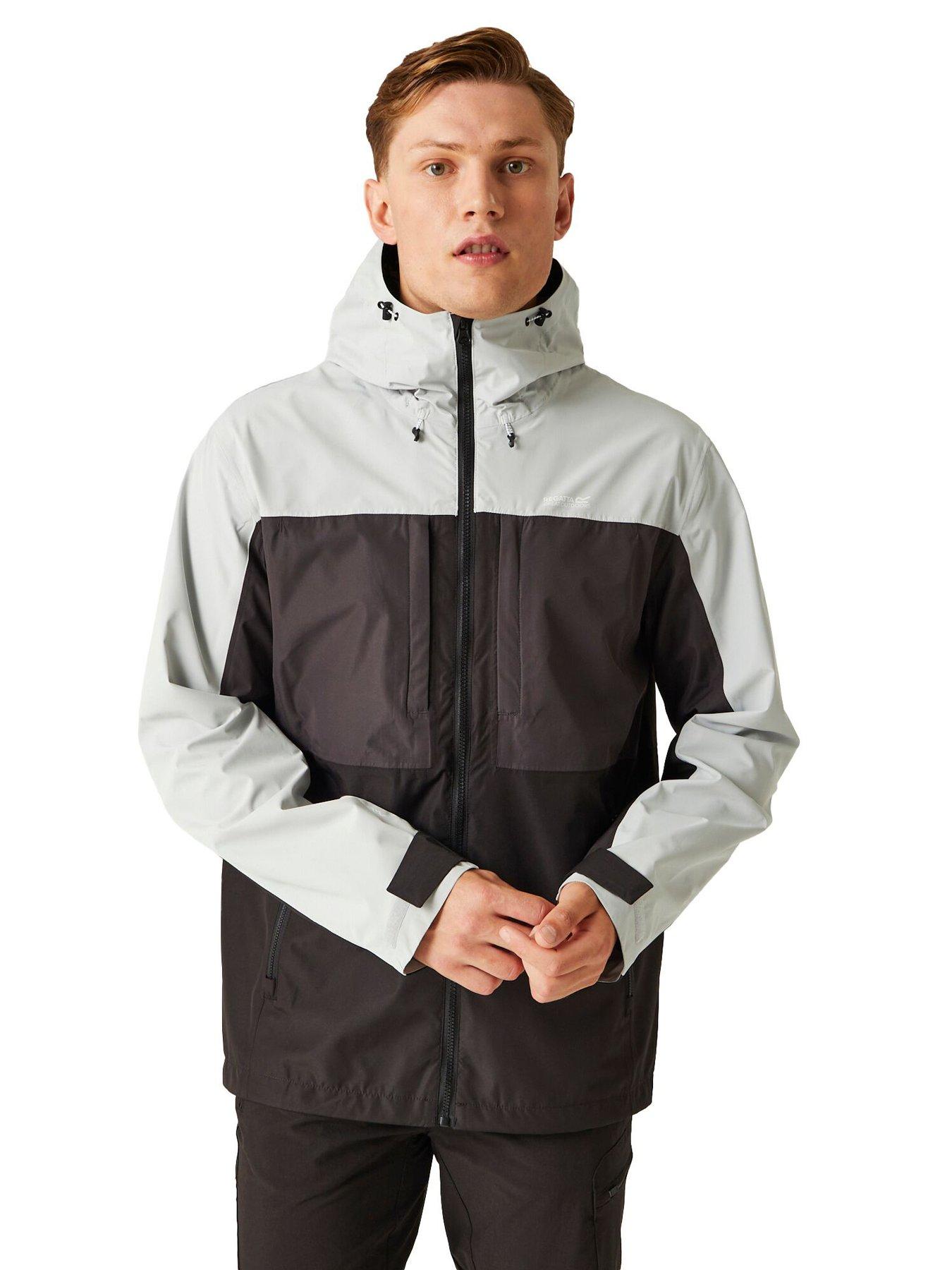 Regatta Mens Maland Waterproof Shell - Grey Mutli | Very.co.uk