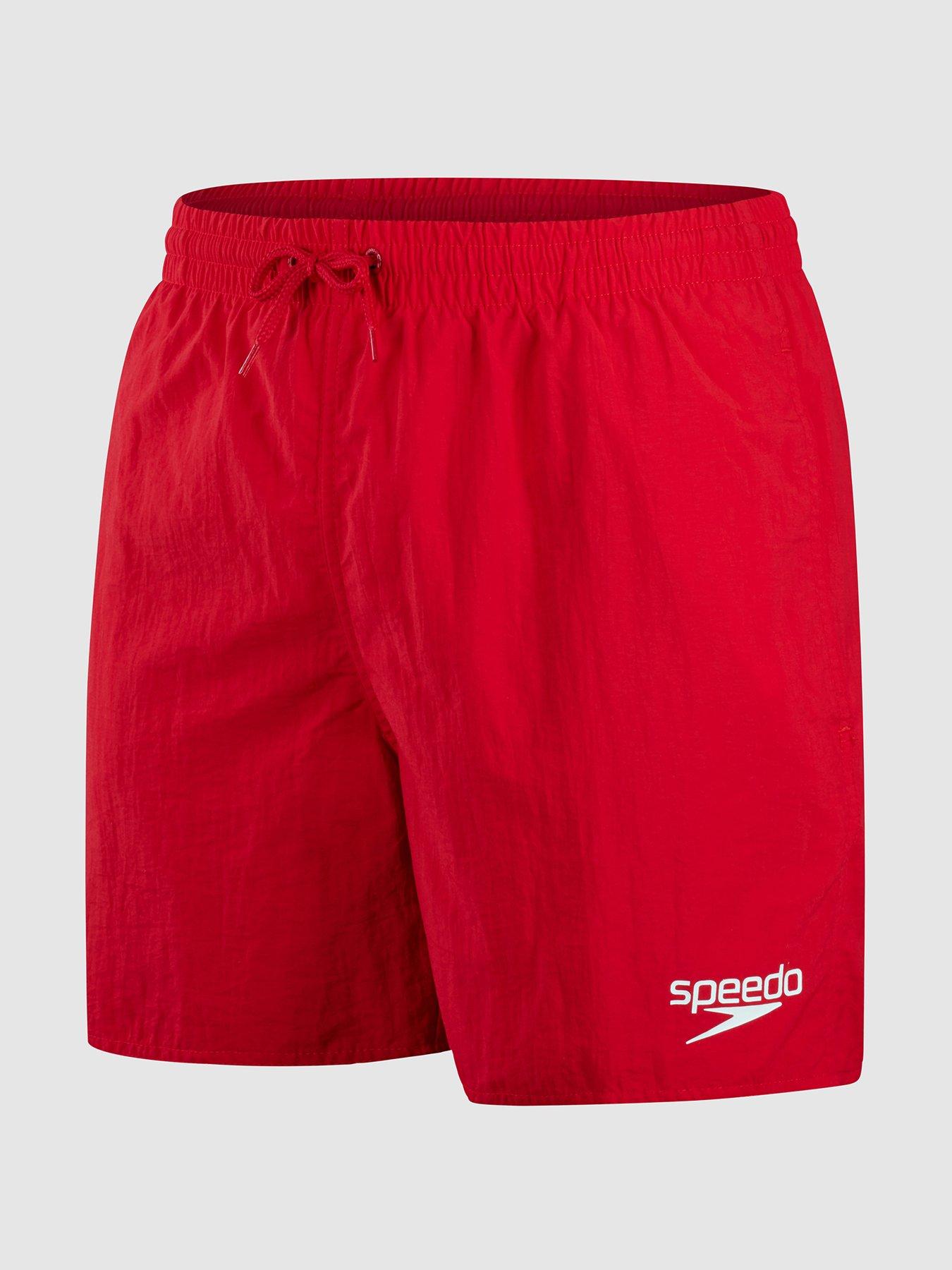 Speedo Mens Essential 16" Watershort - Red | very.co.uk