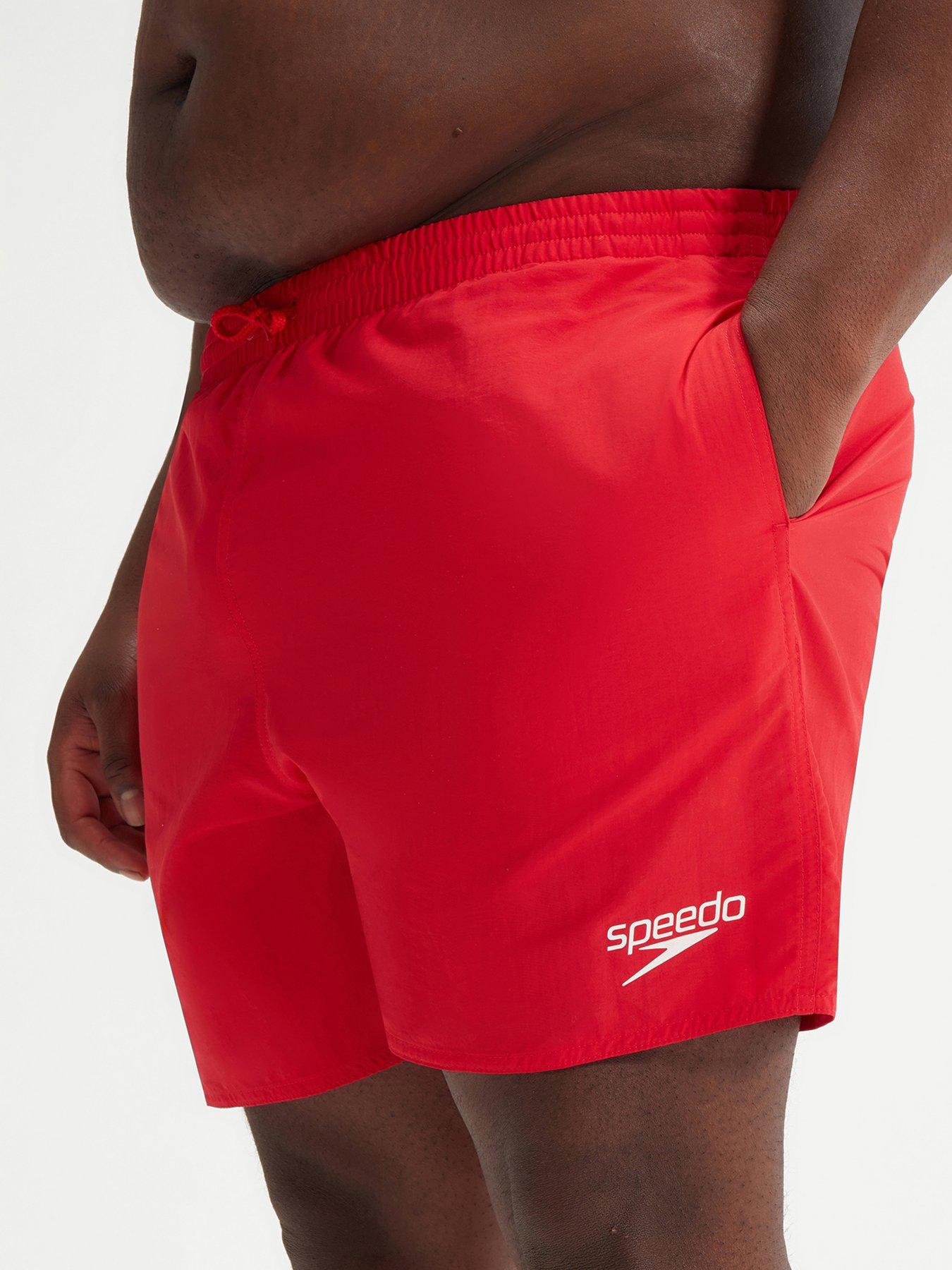 Speedo Mens Plus Size Essential 16" Watershort - Red | Very