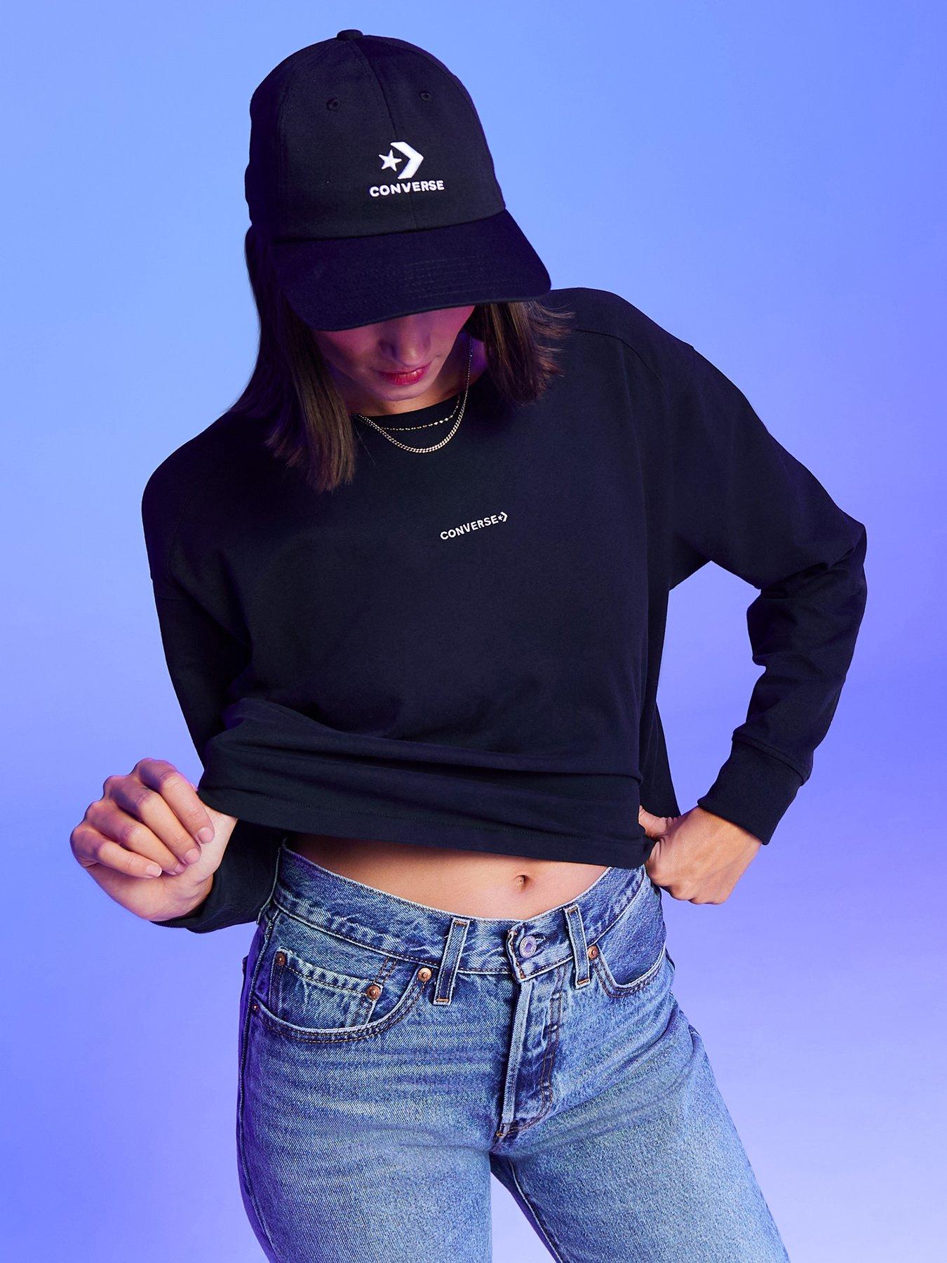 Converse Unisex Lockup Baseball Cap - Black | Very