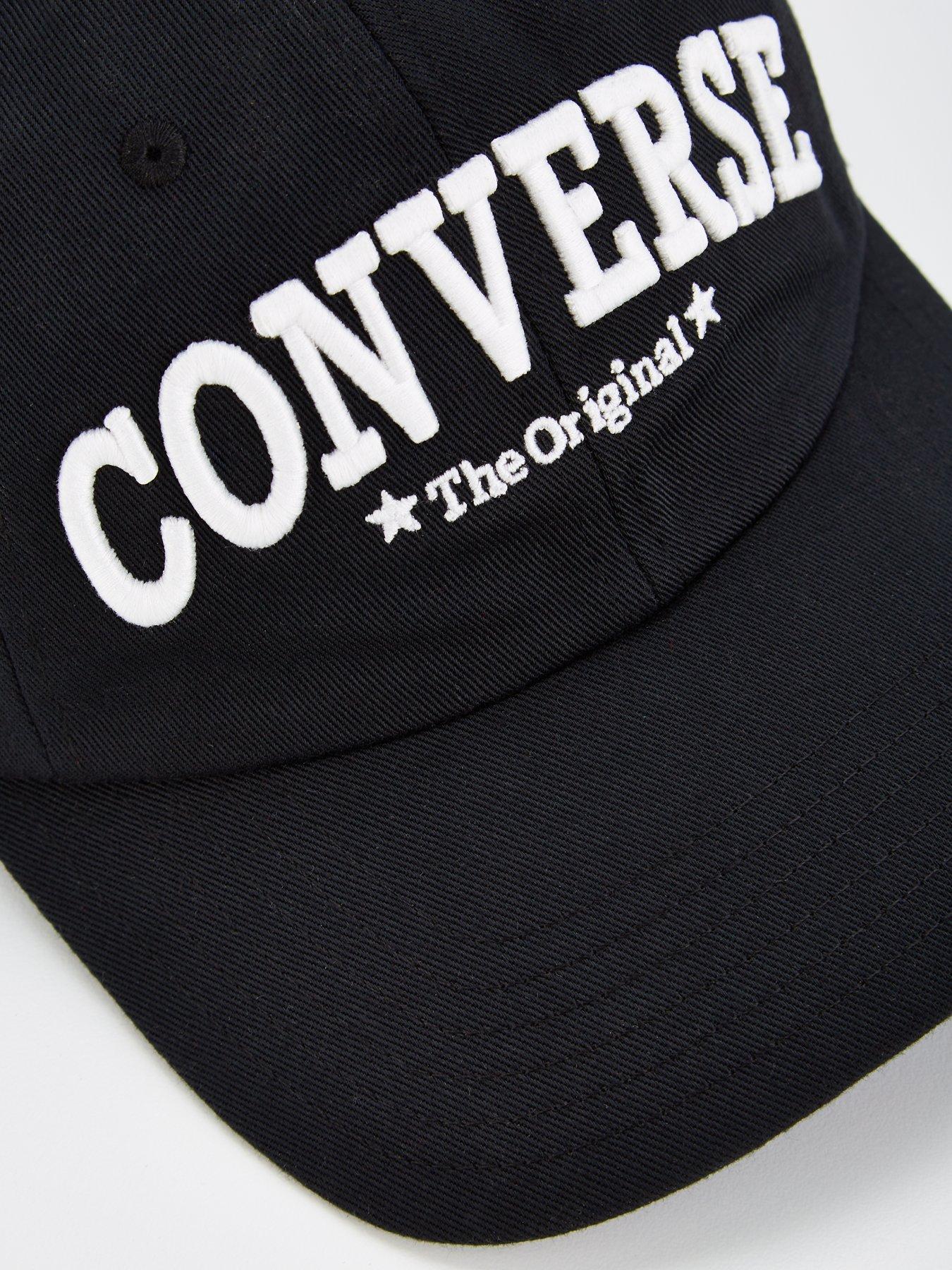 Converse Mens Graphic Tipoff Baseball Cap - Black | Very.co.uk