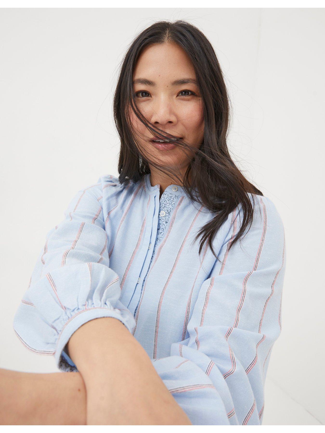 FatFace Mallie Stripe Tunic - Blue | Very