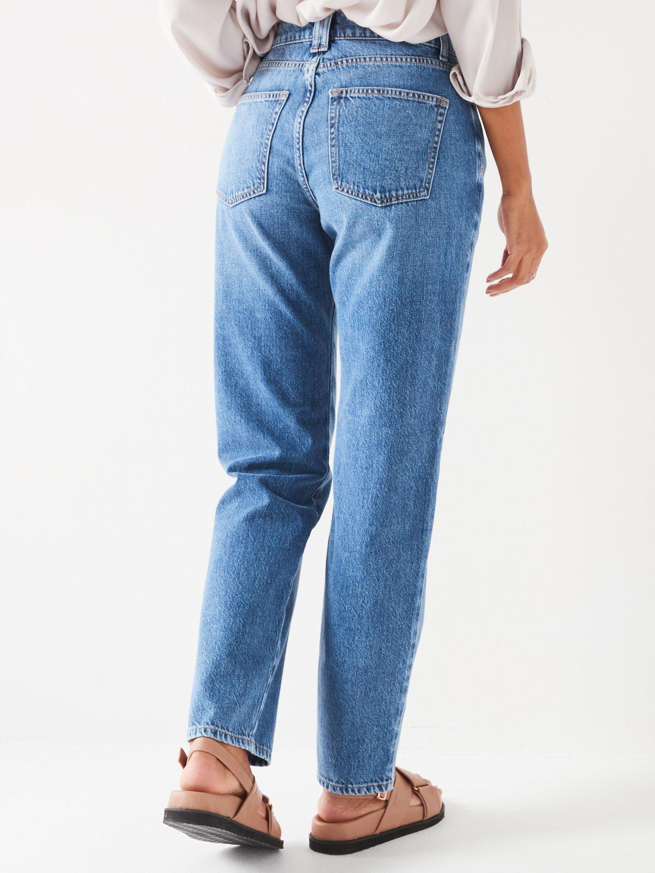V by Very Mid Rise Relaxed Jeans - Mid Wash | Very