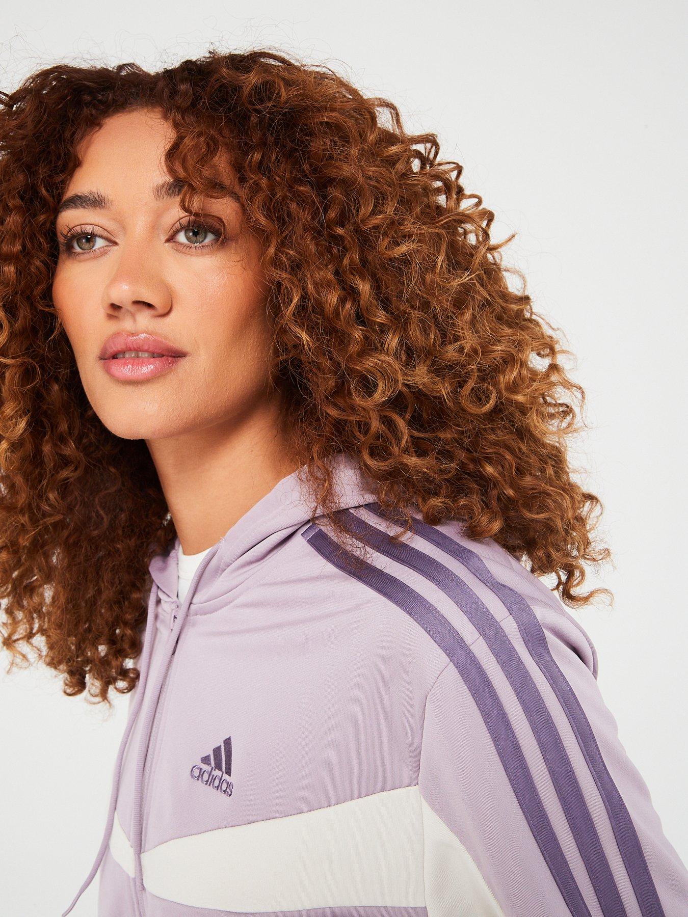 Adidas Sportswear Womens Bold Block Tracksuit Lilac Uk