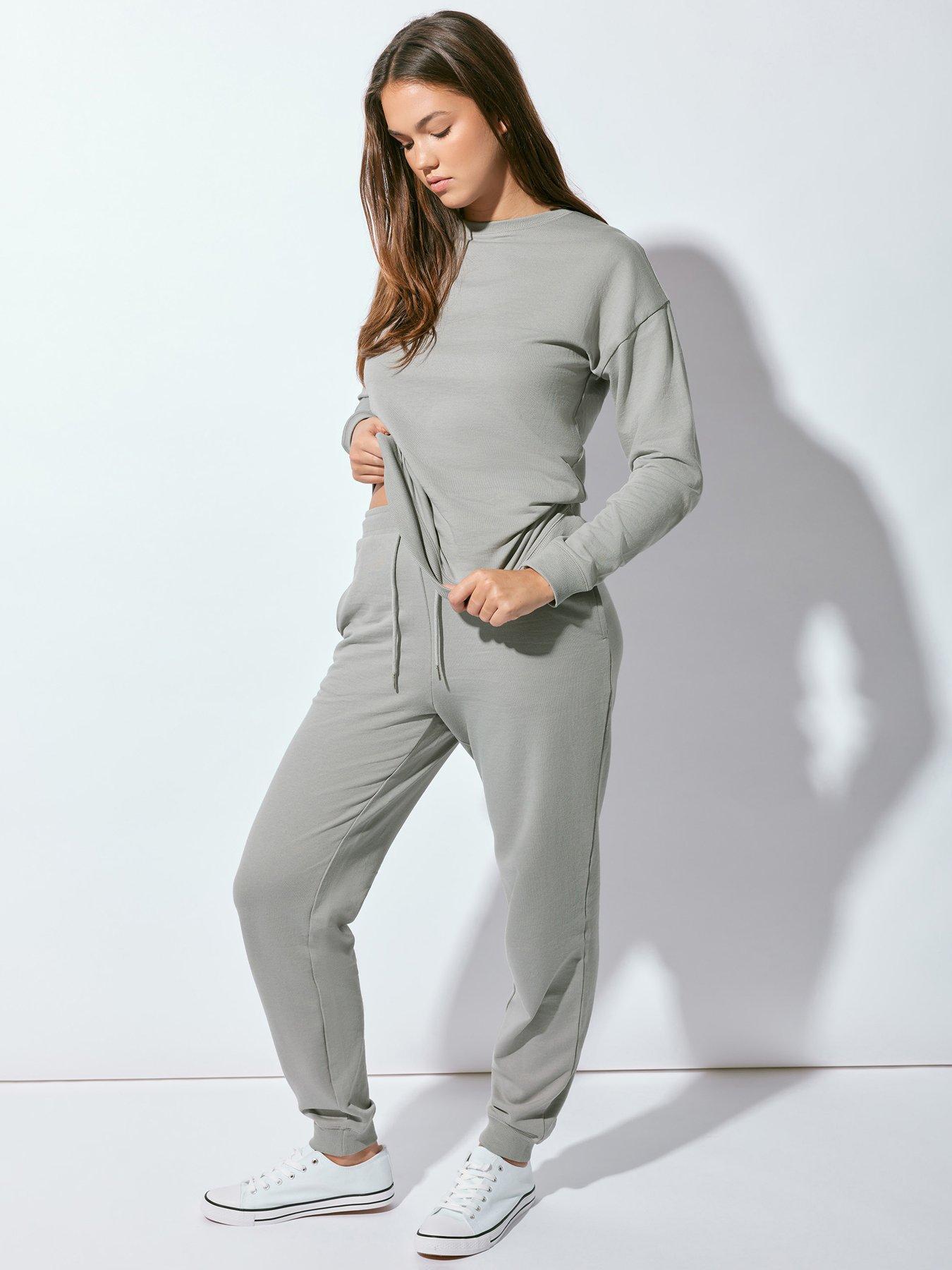 Long Tall Sally Soft Grey Cuffed Jogger | Very