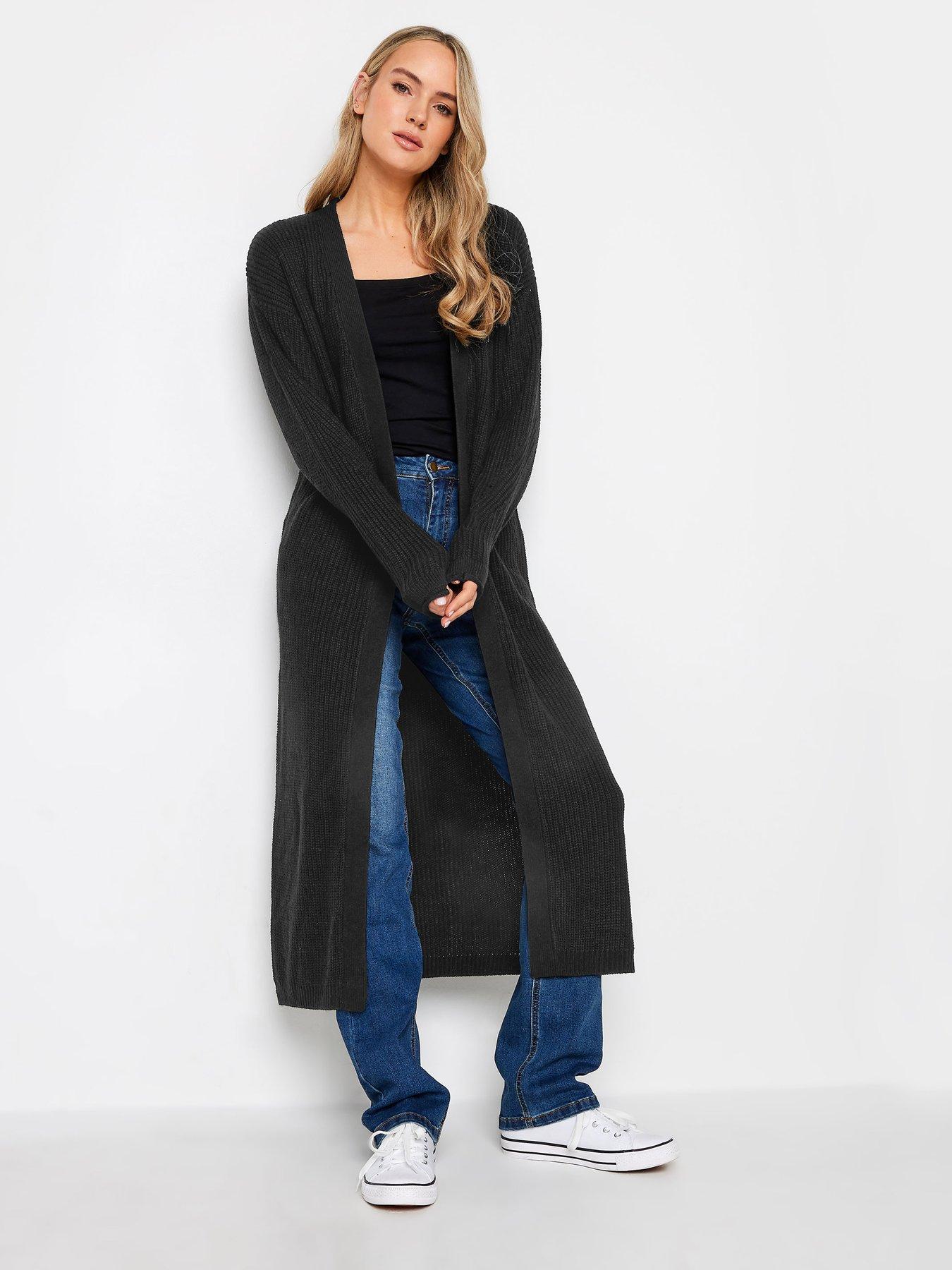 Long Tall Sally Black Edge To Edge Cardi | Very