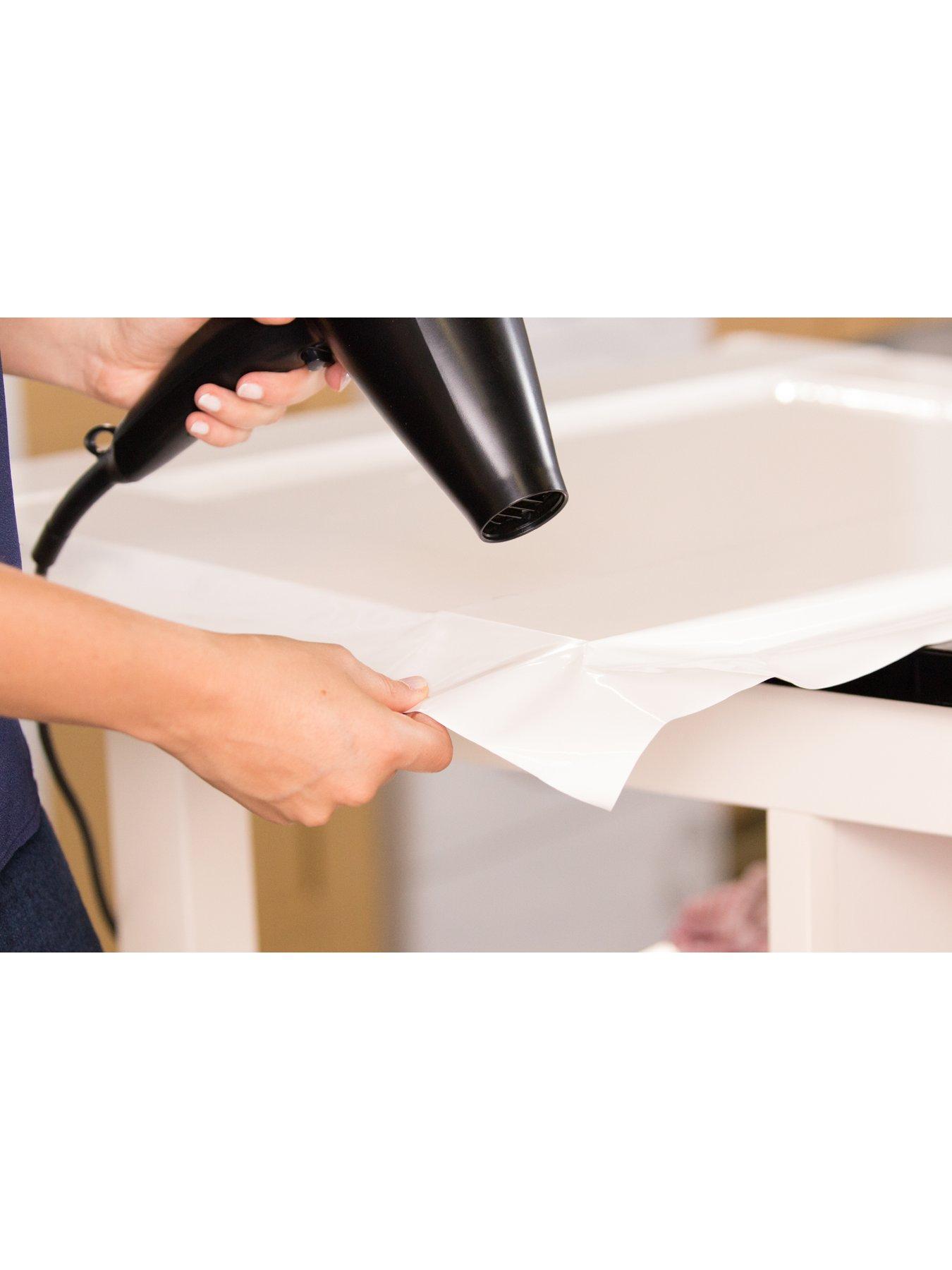 D-C-Fix Glossy White Self-Adhesive Vinyl Wrap Film – contains five 67.5 ...