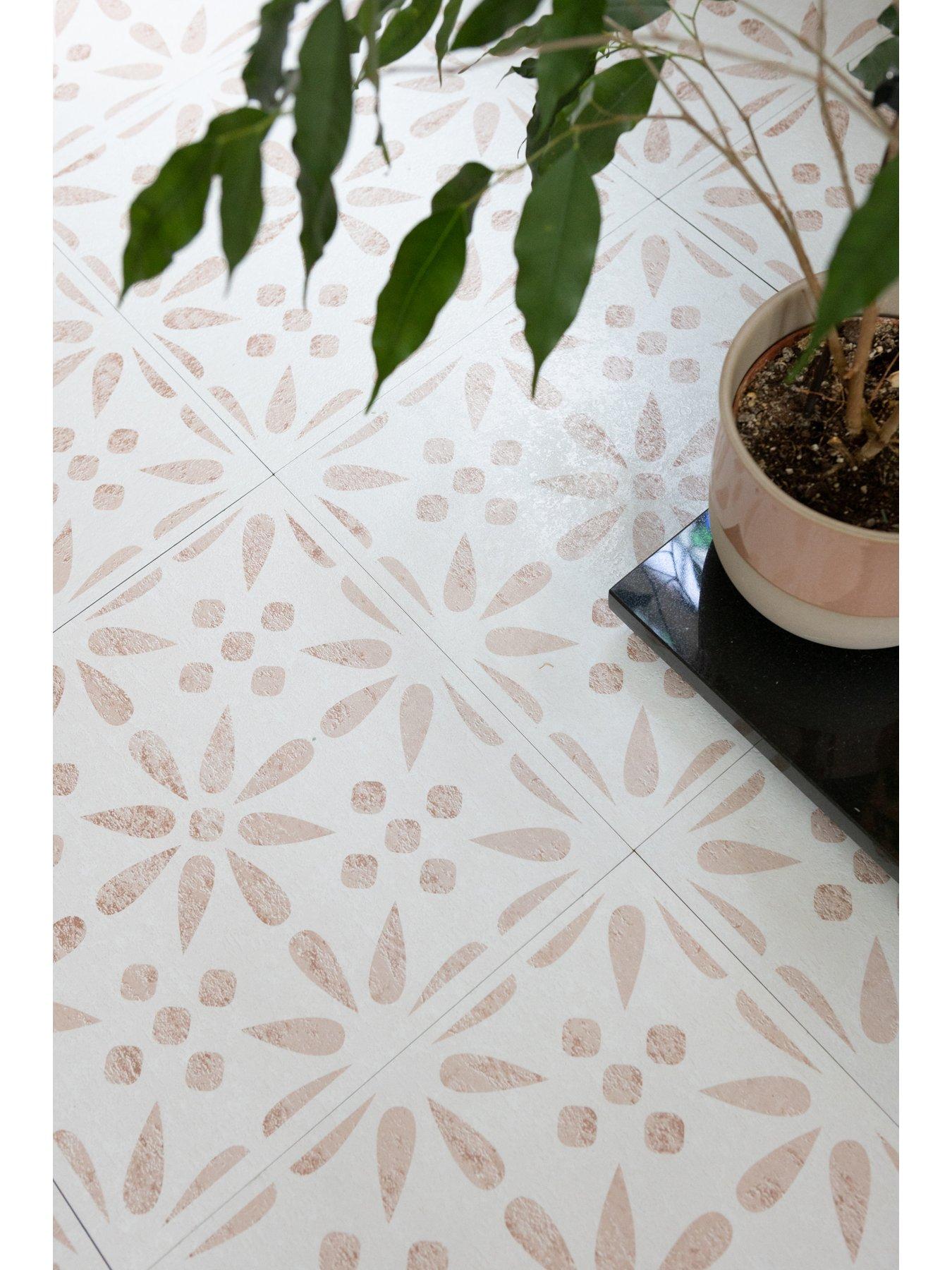 D-C-Fix Vintage Flowers 30.48cm X 30.48cm (pack 11 Tiles = 1sqm) | Very
