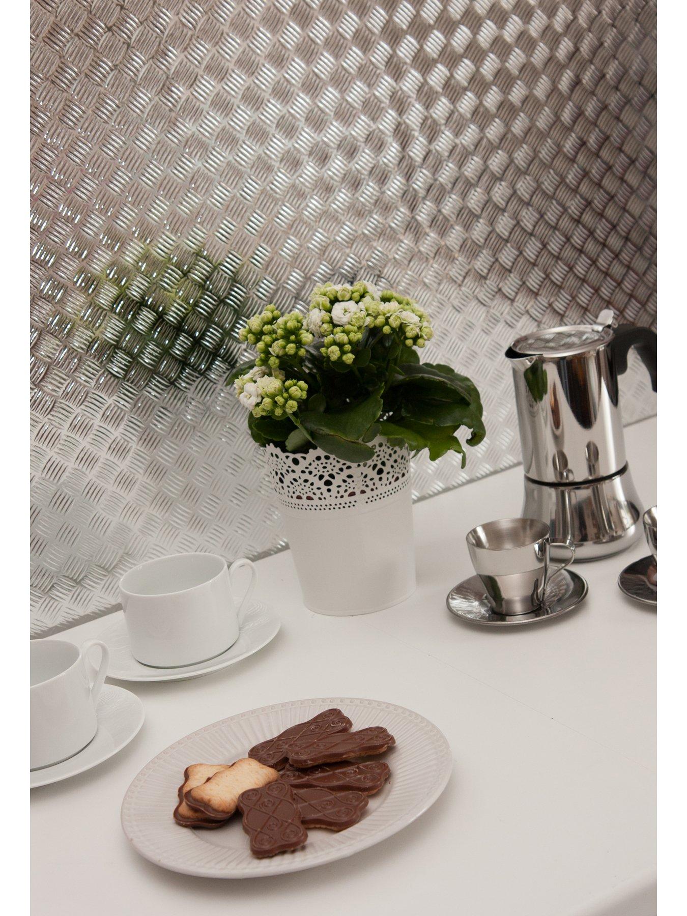 D-C-Fix Silver Checker Plate Self-Adhesive Vinyl Wrap Film – 67.5 x 200 ...