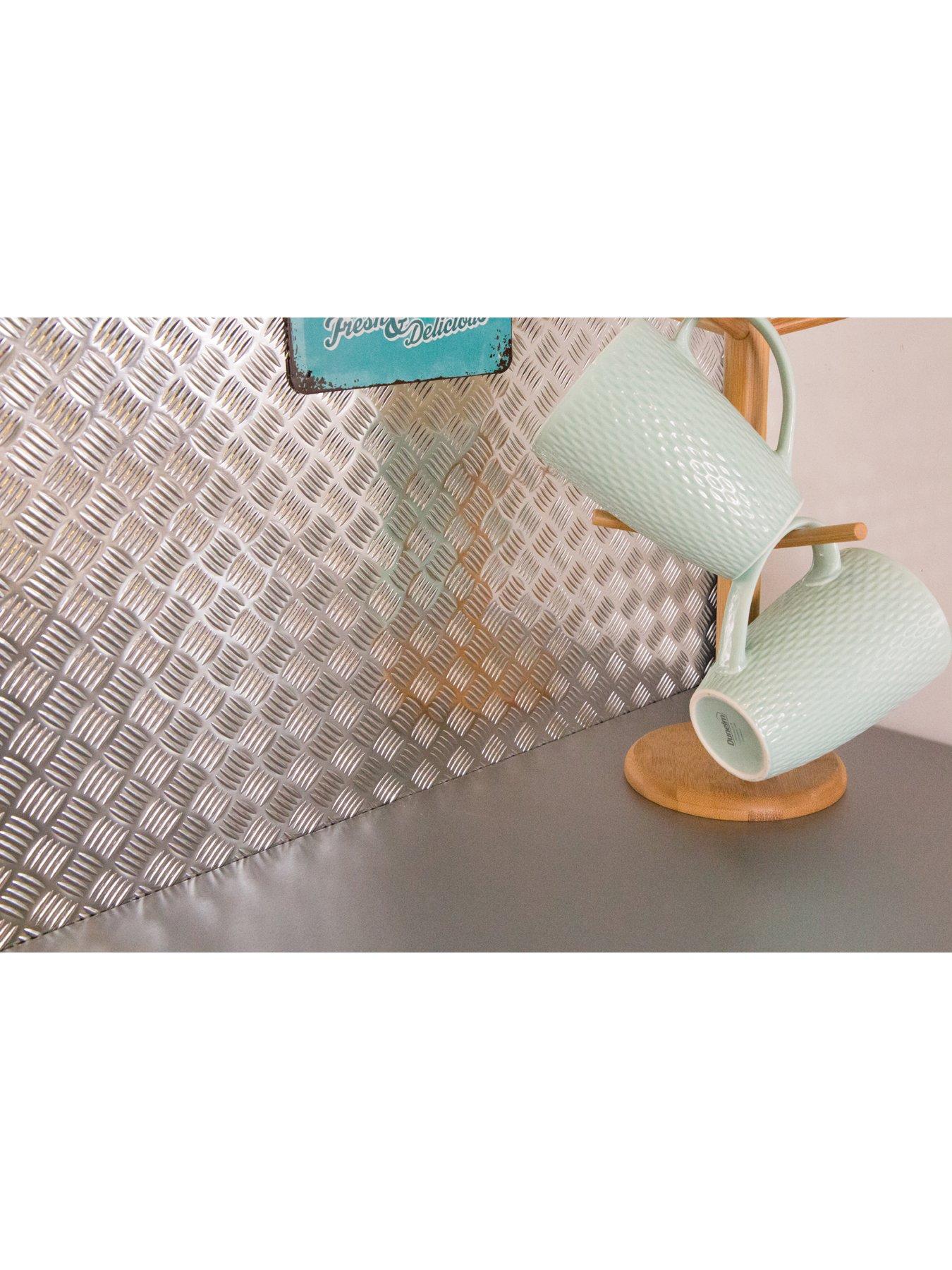 D-C-Fix Silver Checker Plate Self-Adhesive Vinyl Wrap Film – 67.5 x 200 ...