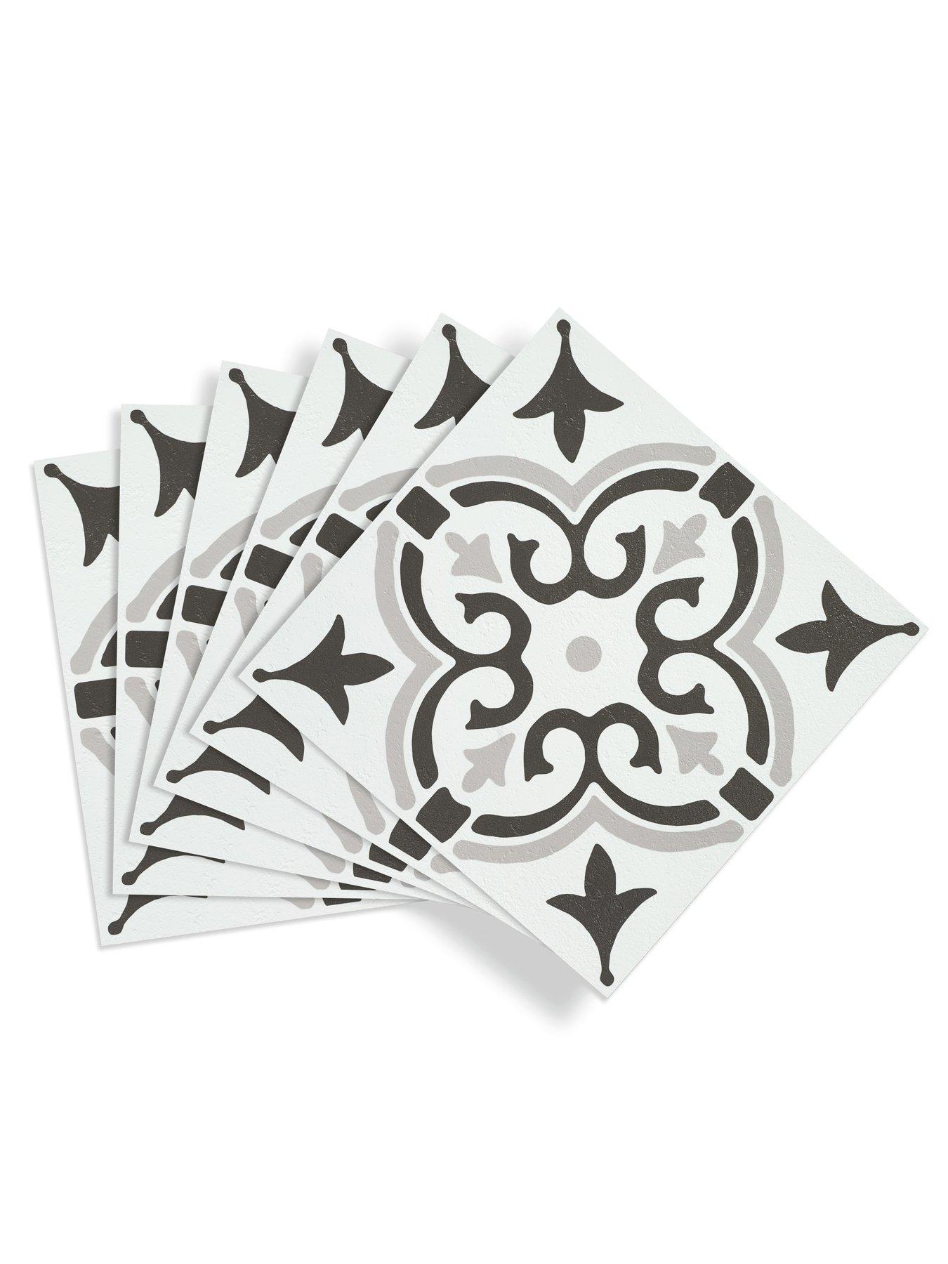 D-C-Fix Stencil Motif Grey 30.48cm X 30.48cm (pack 11 Tiles = 1sqm) | Very