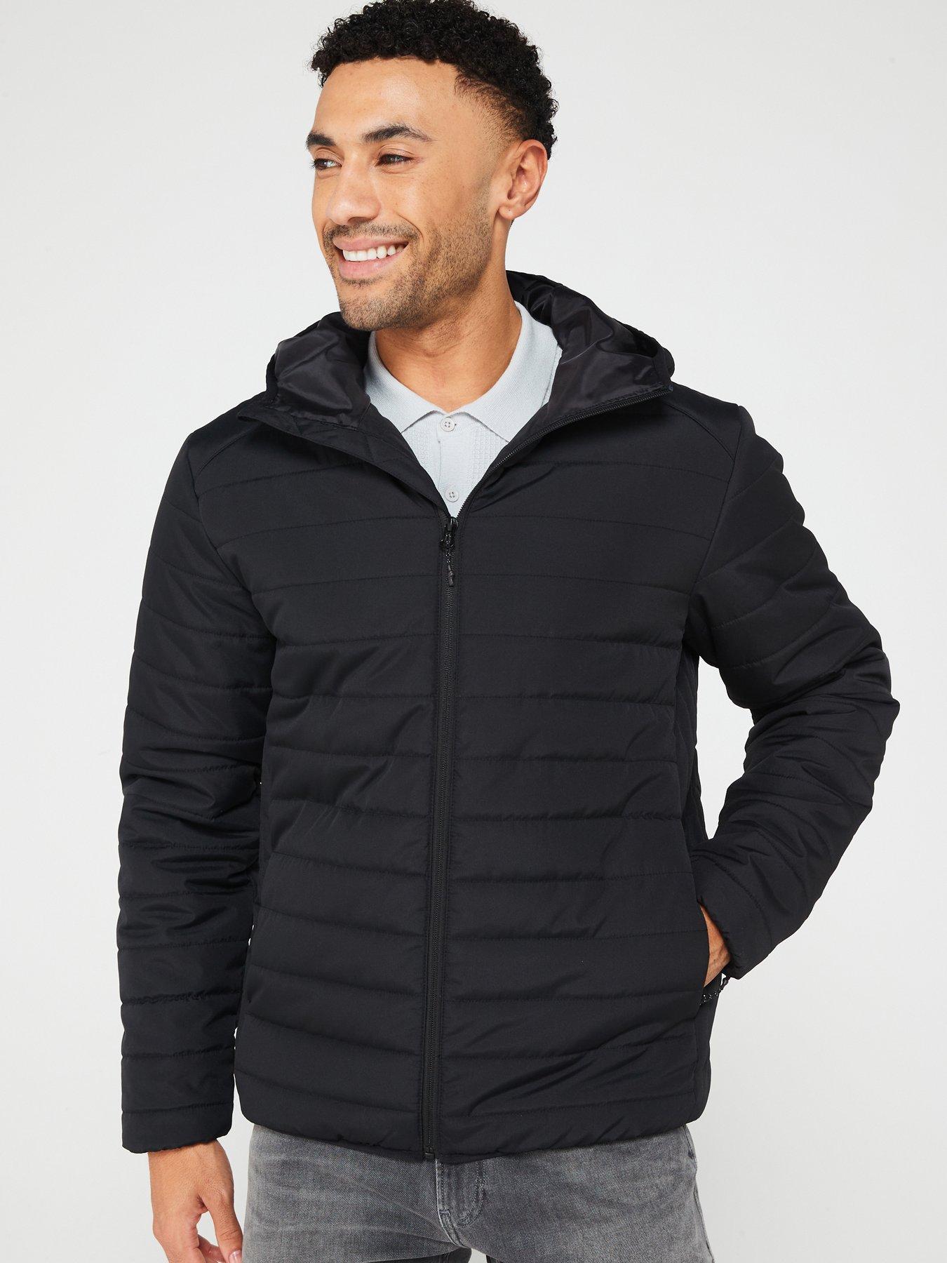 Everyday Lightweight Padded Hood Jacket - Black | Very
