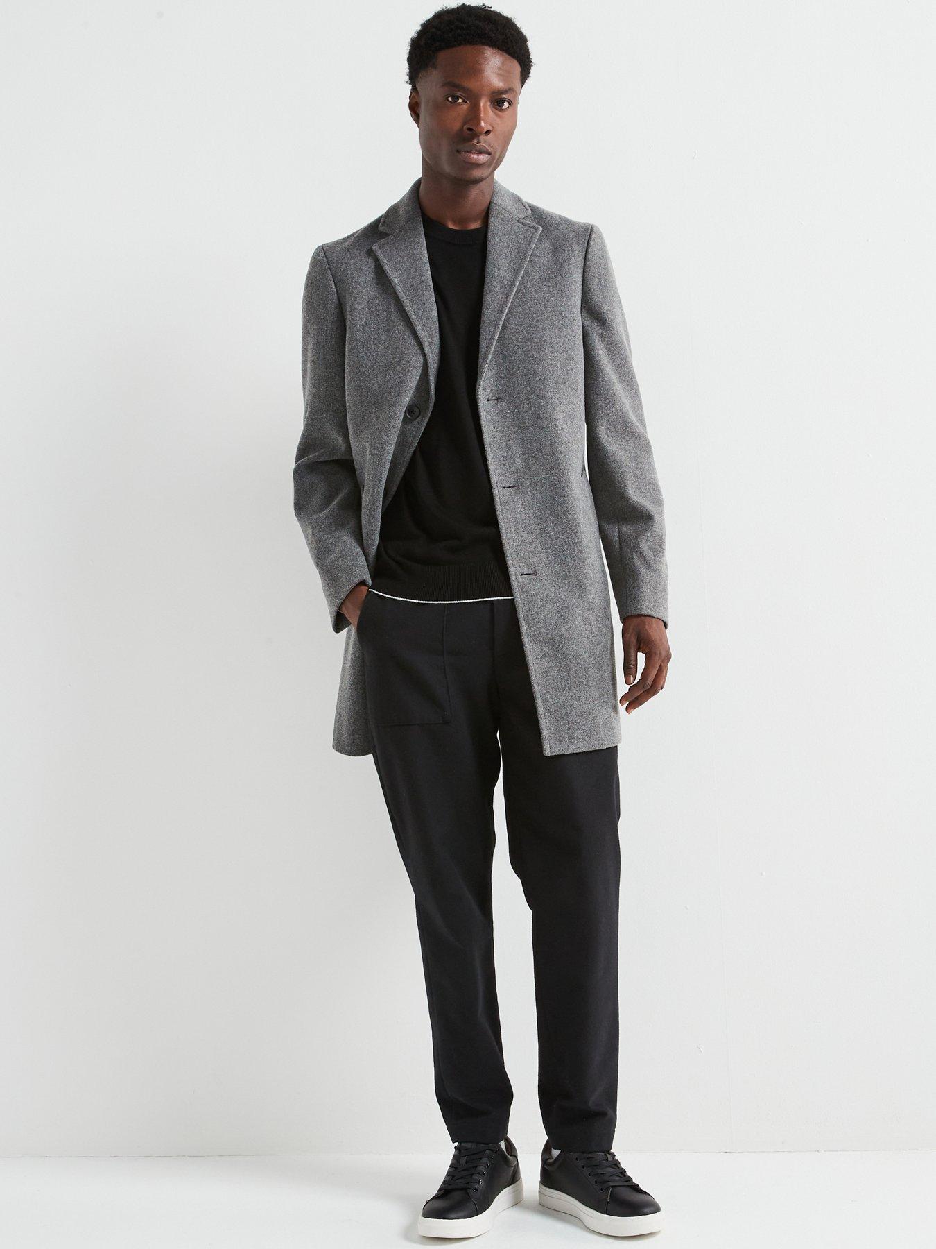 Mens Grey Coats And Jackets - Very