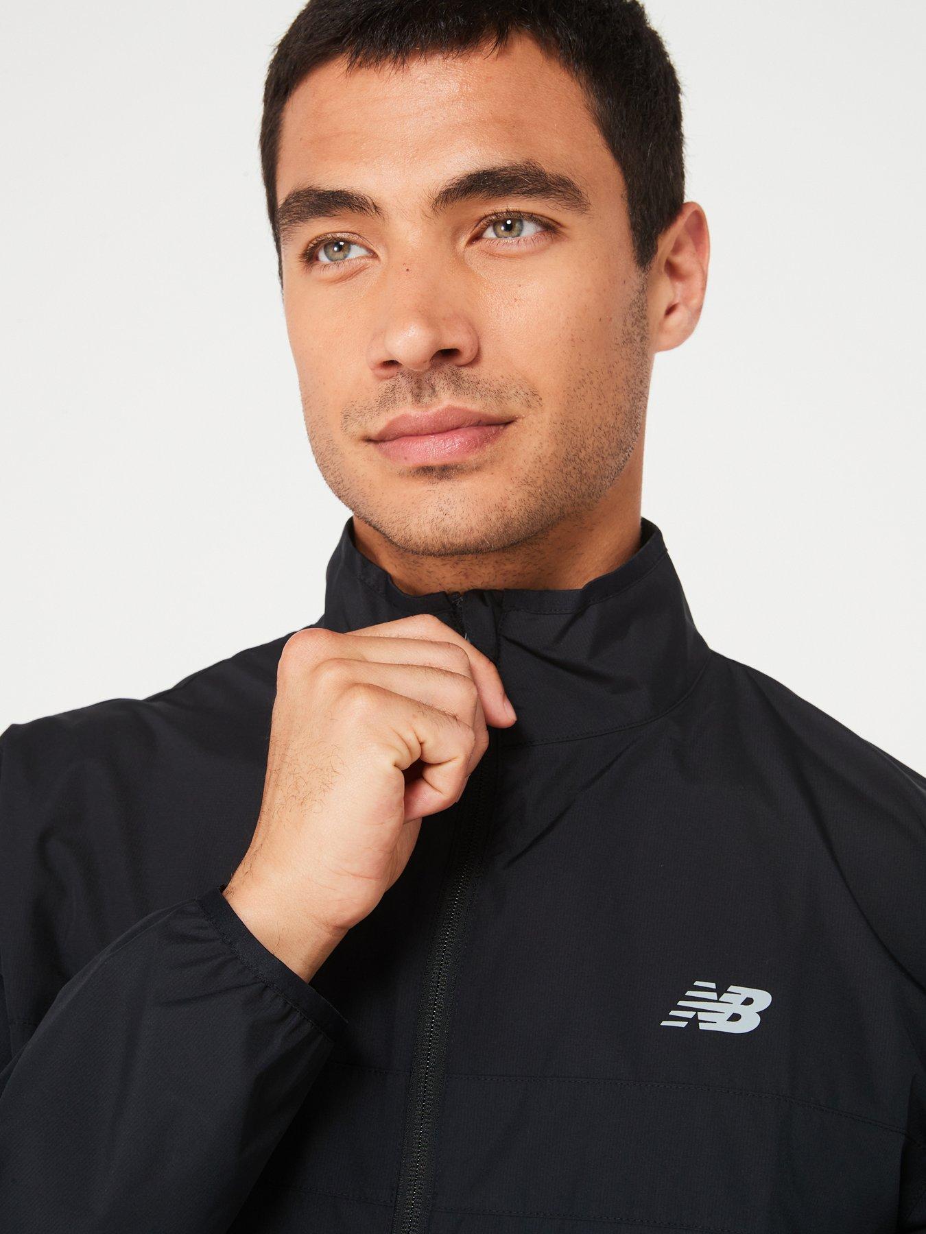 New Balance Mens Running Jacket - Black | Very