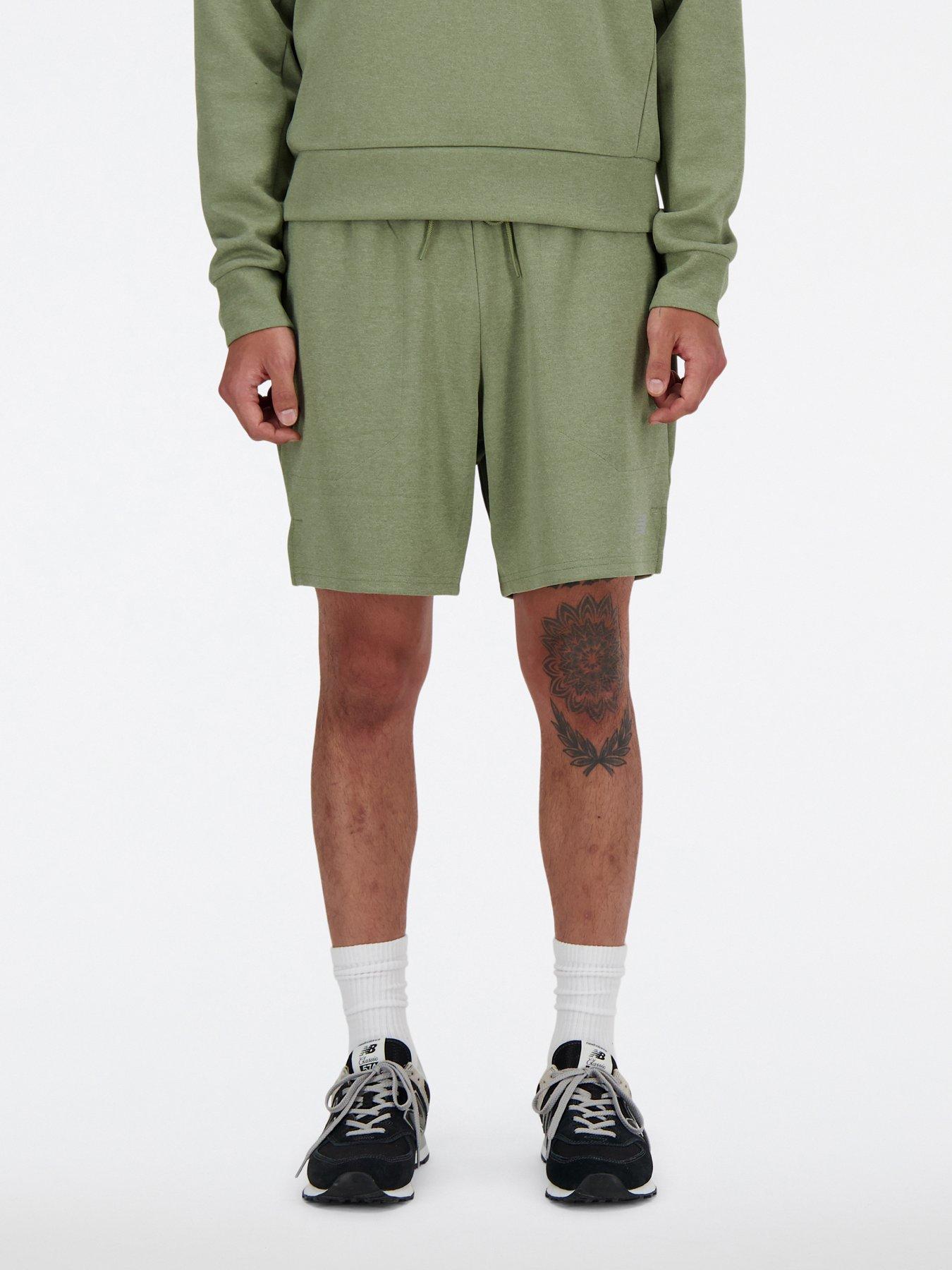 New Balance Mens Training Training Tech Knit Shorts 7 Inch - Green | Very
