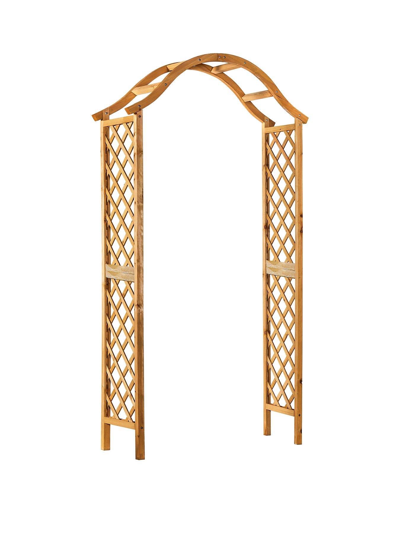 Smart Garden Woodland Arch - Tan 2.21m | Very