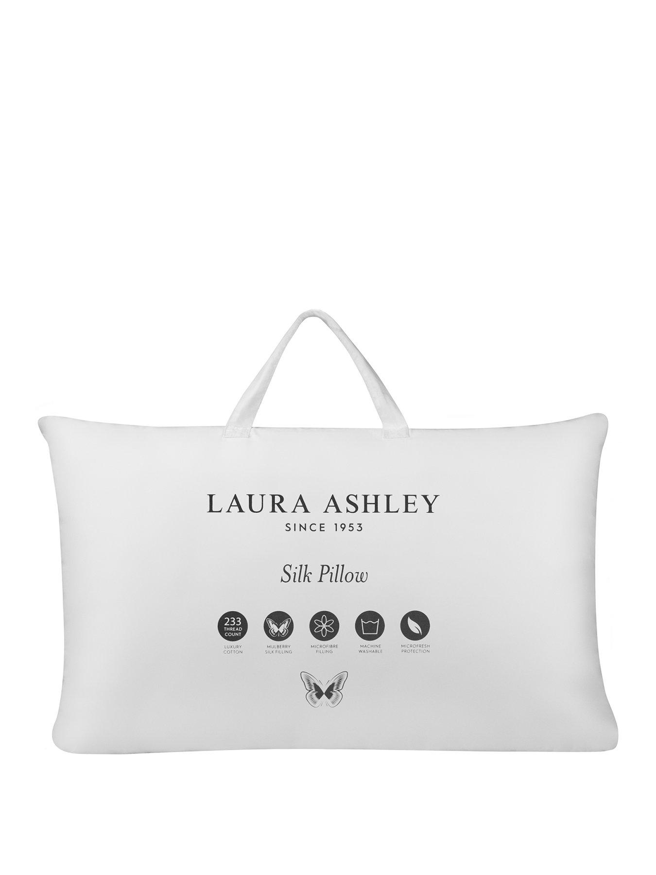 Laura Ashley Silk Pillow - White | Very