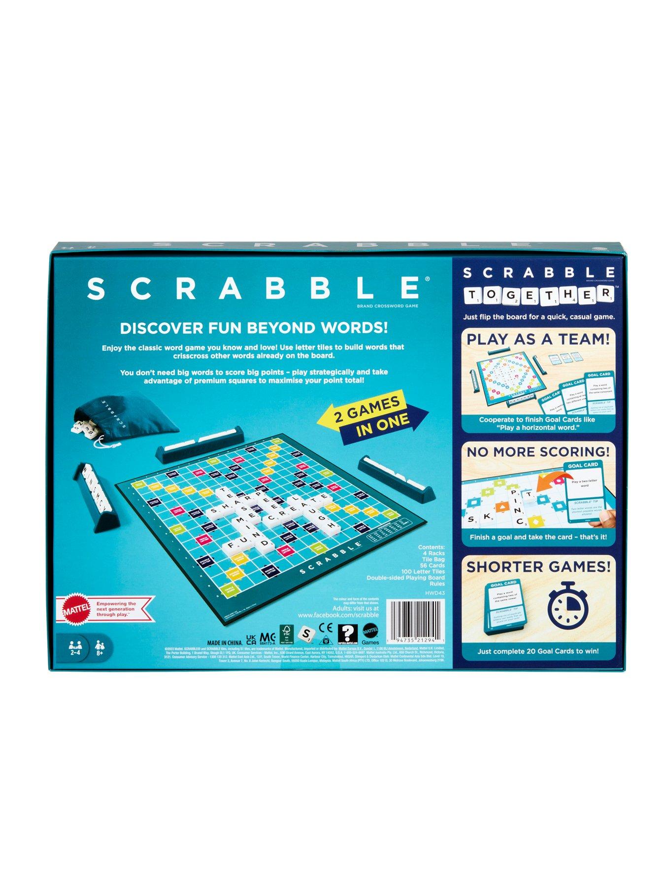 Scrabble Classic Refresh - Double-Sided Word Board Game | Very