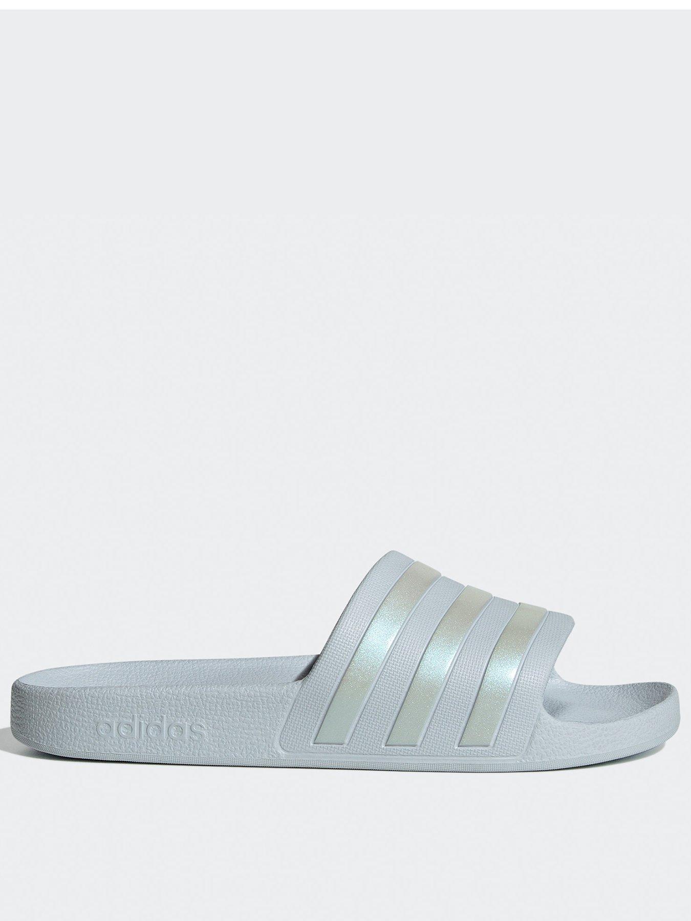 adidas Sportswear Women's Adilette Aqua Sliders - Light Grey | Very