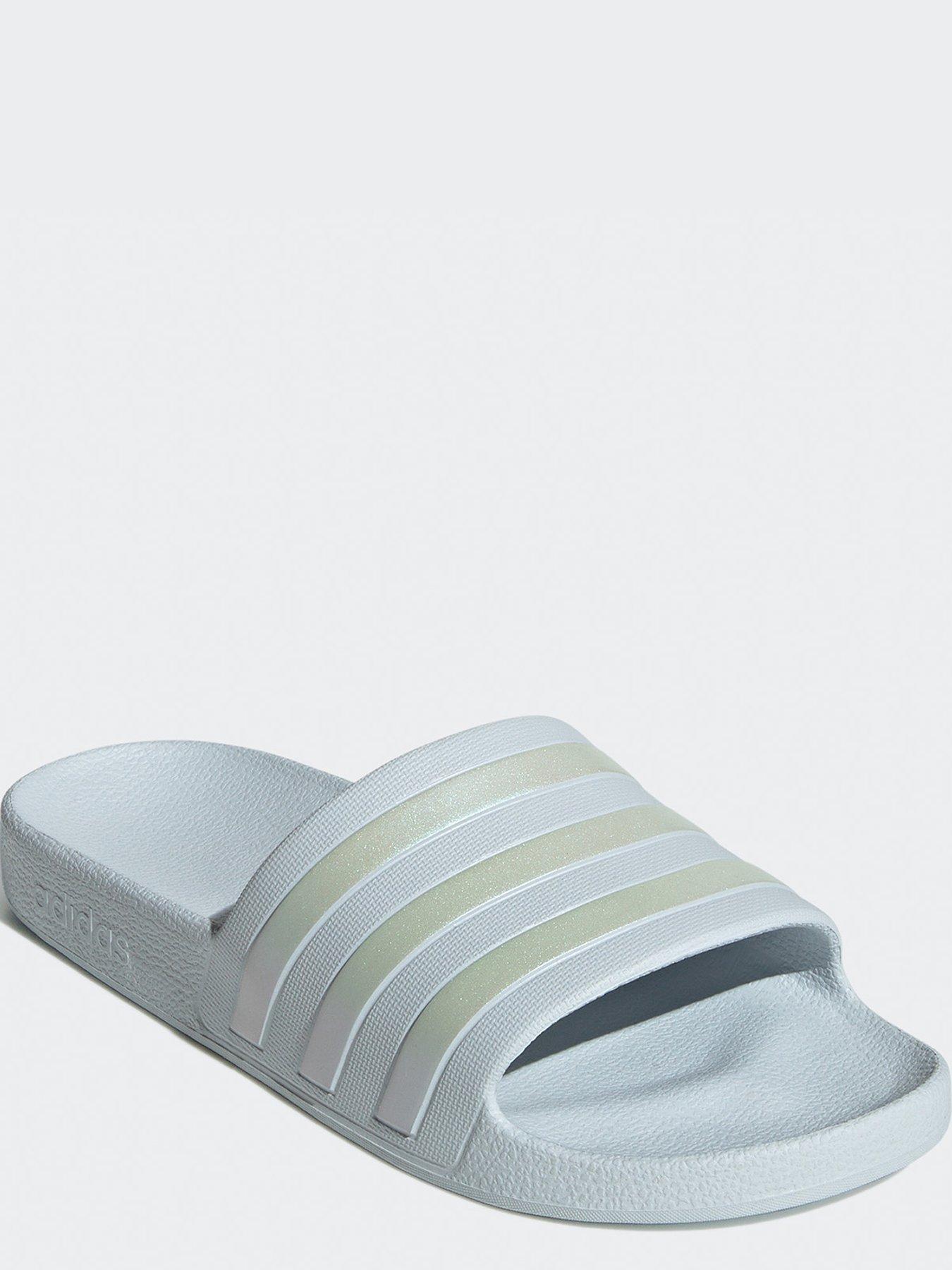adidas Sportswear Women's Adilette Aqua Sliders - Light Grey | Very