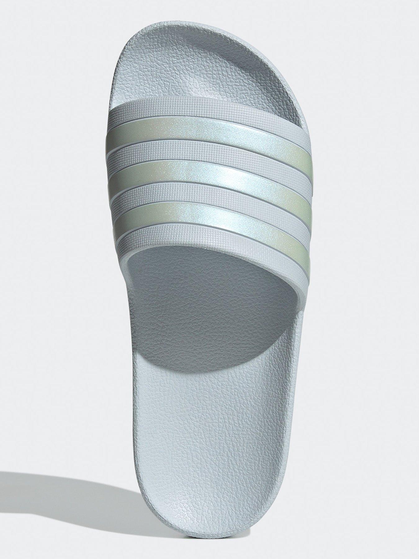 adidas Sportswear Women's Adilette Aqua Sliders - Light Grey | Very