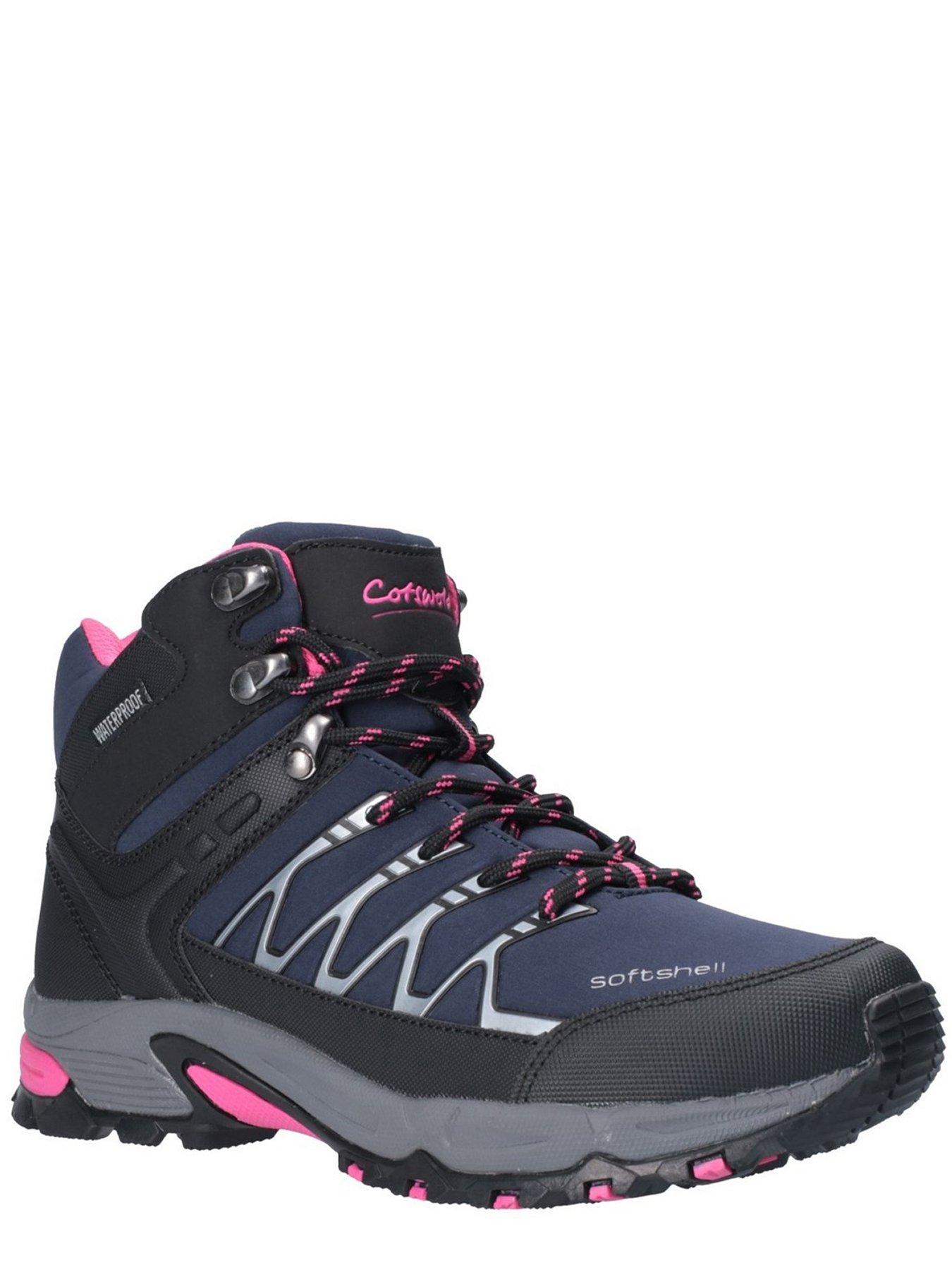 Cotswold Abbeydale Mid Ladies Soft Shell Hiking Boot - Navy | Very