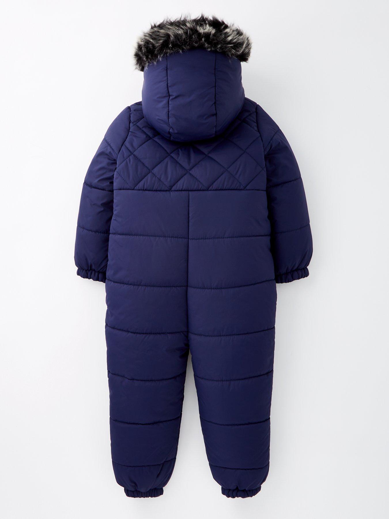 Mini V by Very Navy Quilted Snowsuit | Very