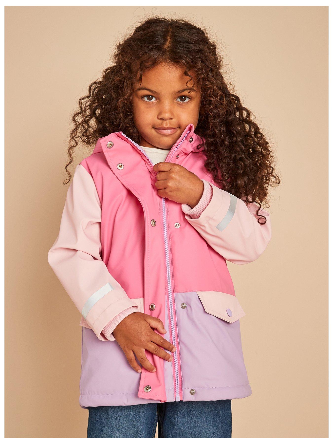 Mini V by Very Girls Technical Rain Mac - Pink | Very