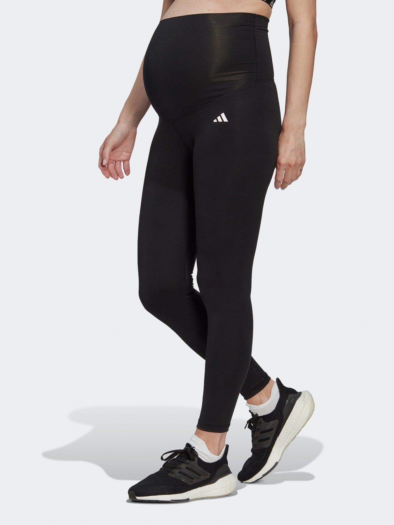 adidas Womens Train Essentials Maternity 7/8 Tights - Black | Very