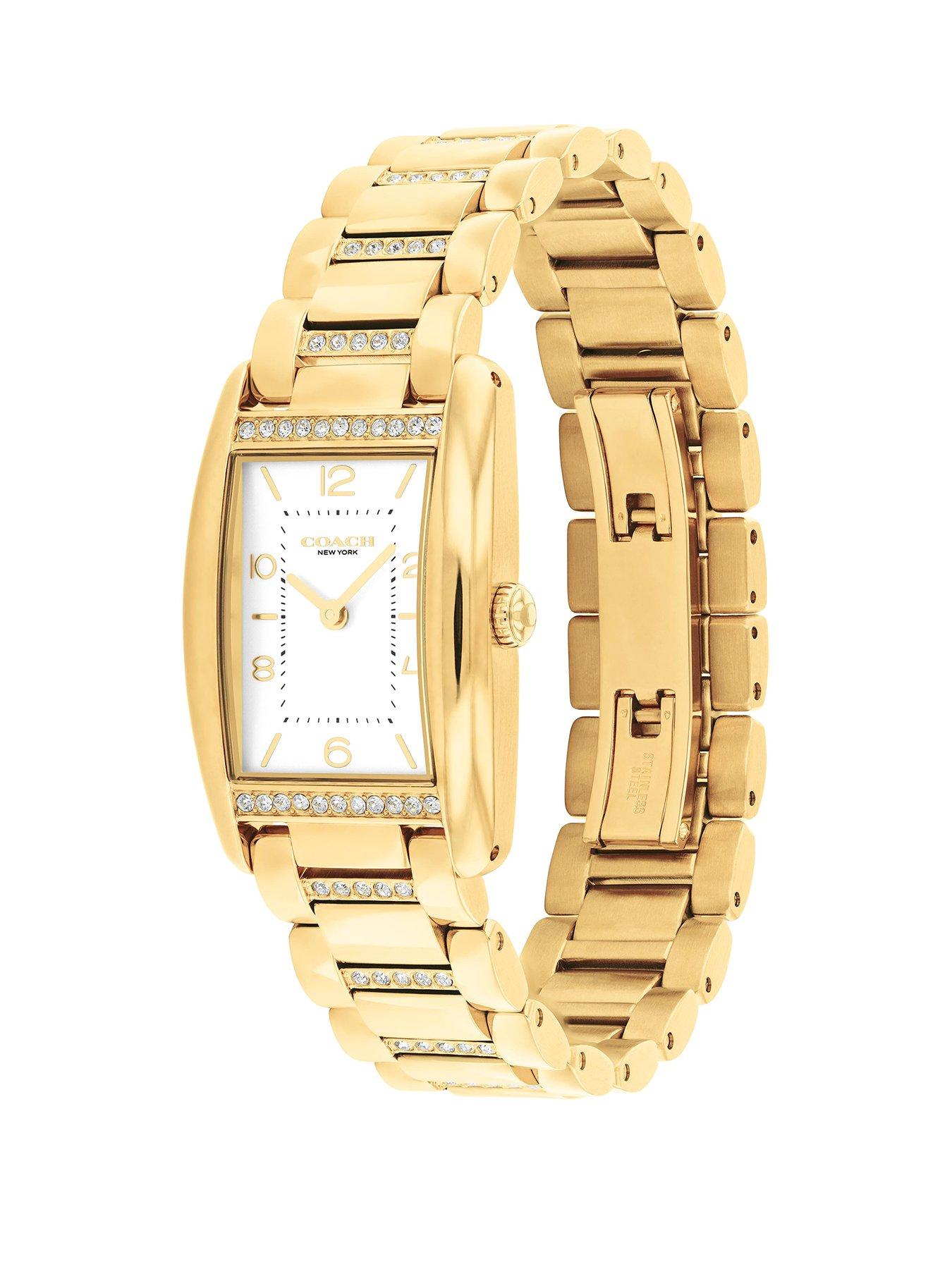 COACH Ladies Reese Gold IP Bracelet Watch | Very