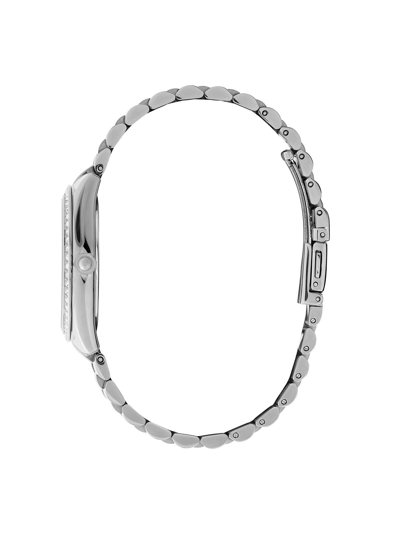 Olivia Burton 34mm Bejewelled Crystal Bezel Stainless Steel Watch | Very