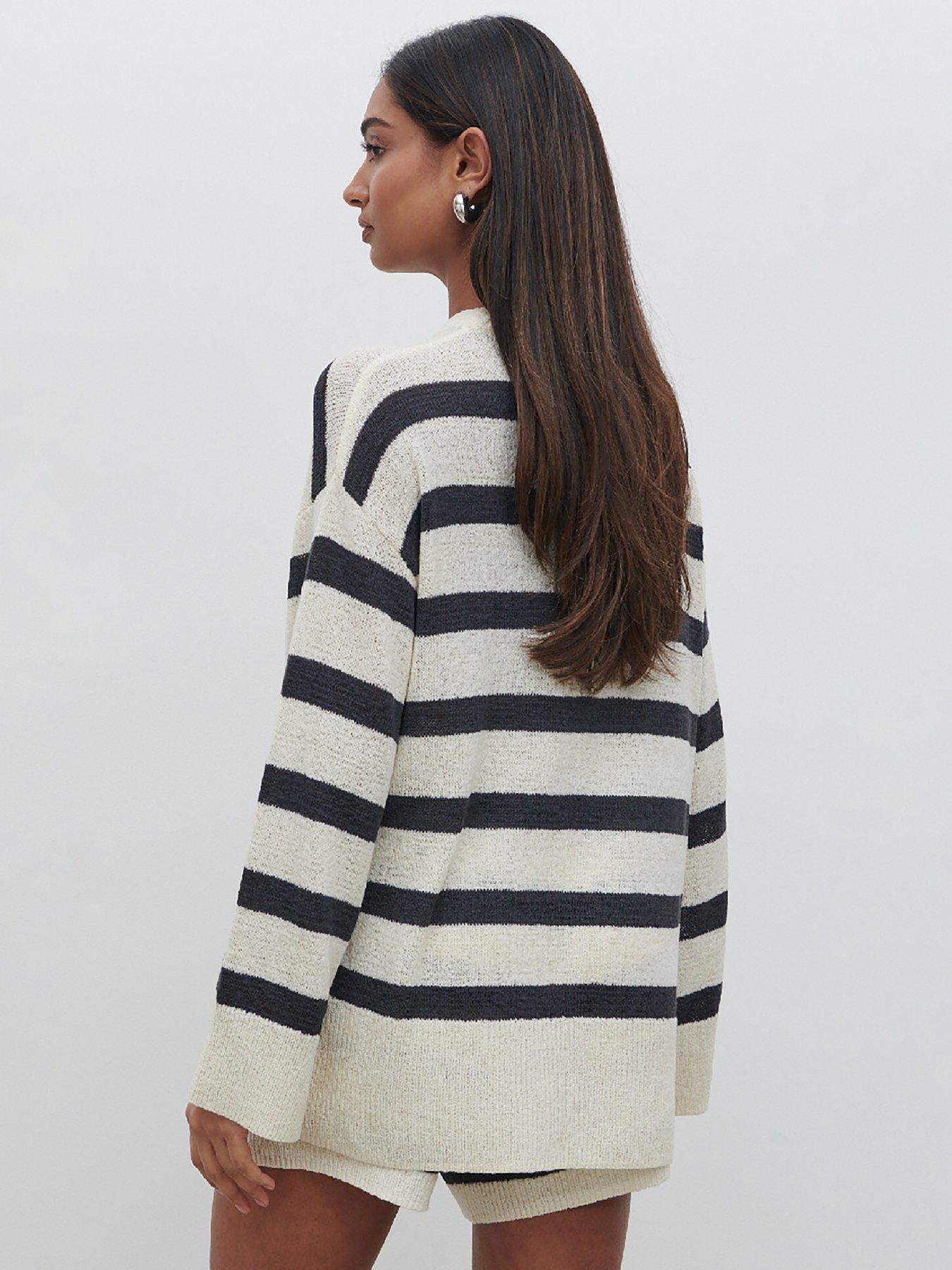 Pretty Lavish Dakota Stripe Knit Co-Ord Jumper - Cream | Very