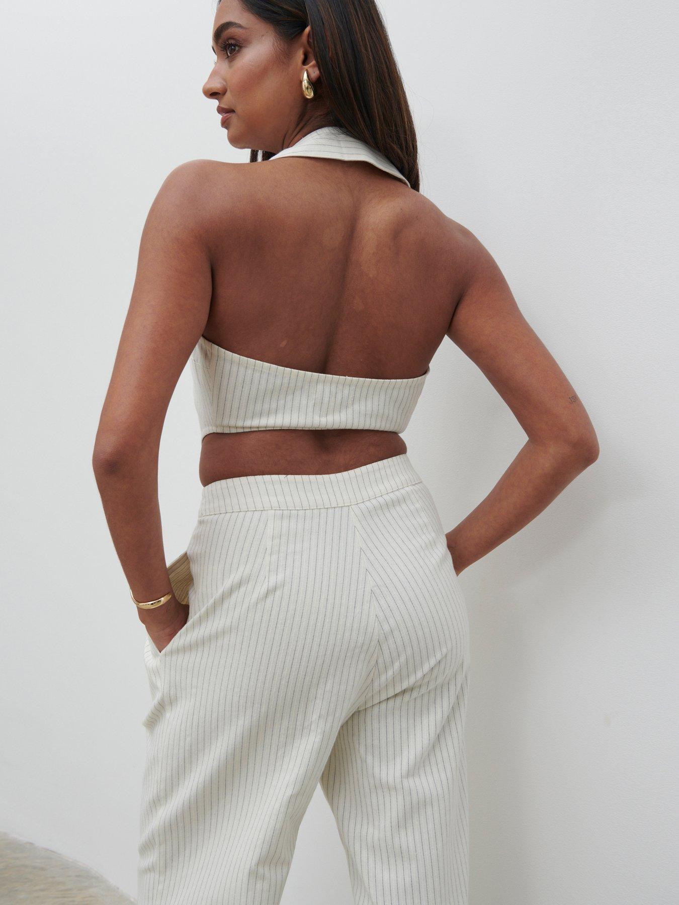 Pretty Lavish Pandora Stripe Tux Jumpsuit - Multi | Very