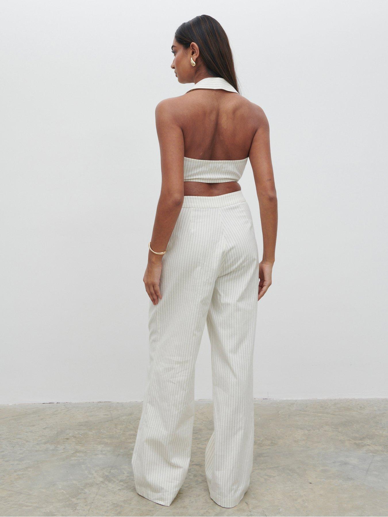 Pretty Lavish Pandora Stripe Tux Jumpsuit - Multi | Very