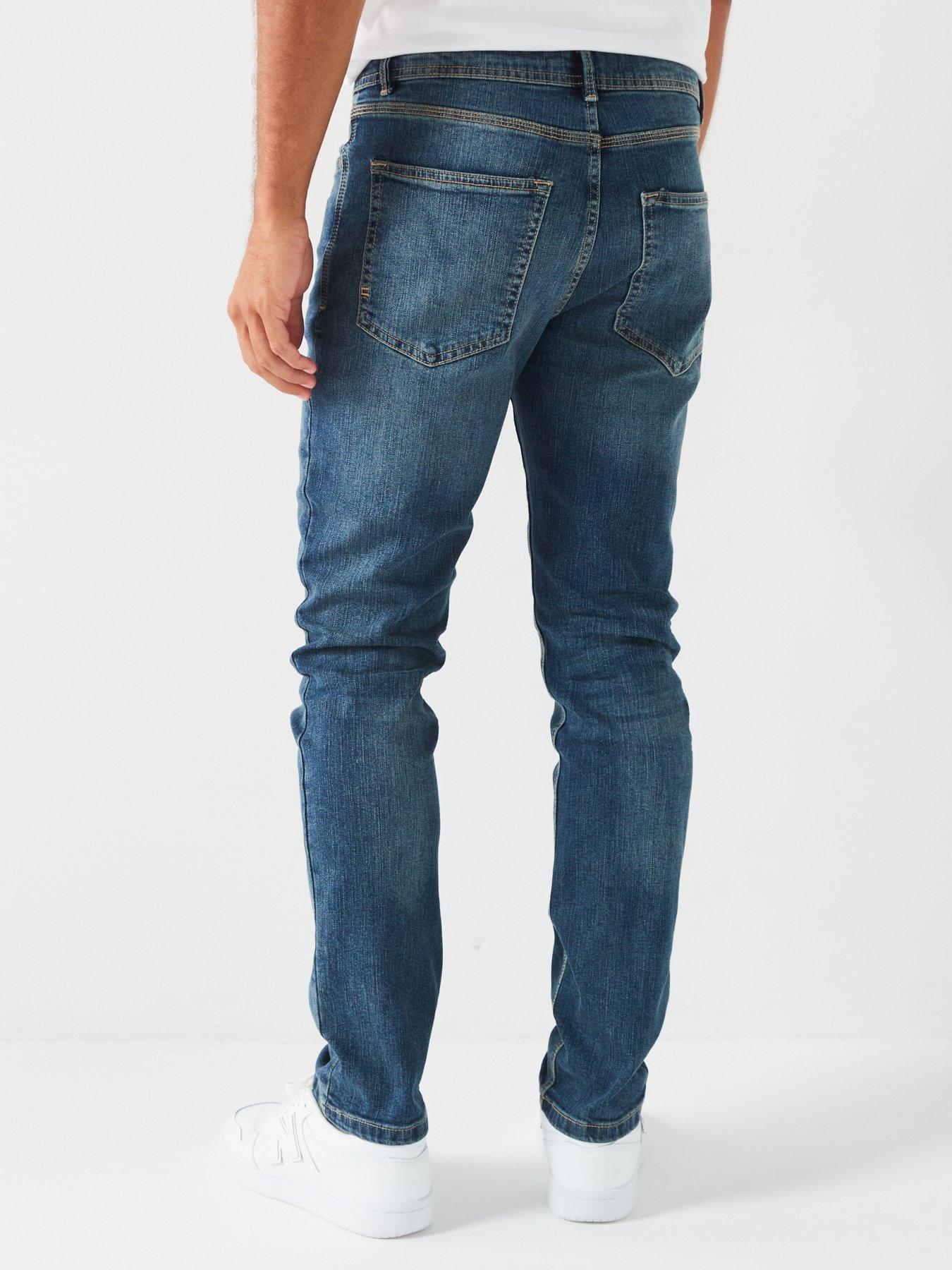 Very Man Slim Jean with Stretch - Vintage Blue Wash | Very