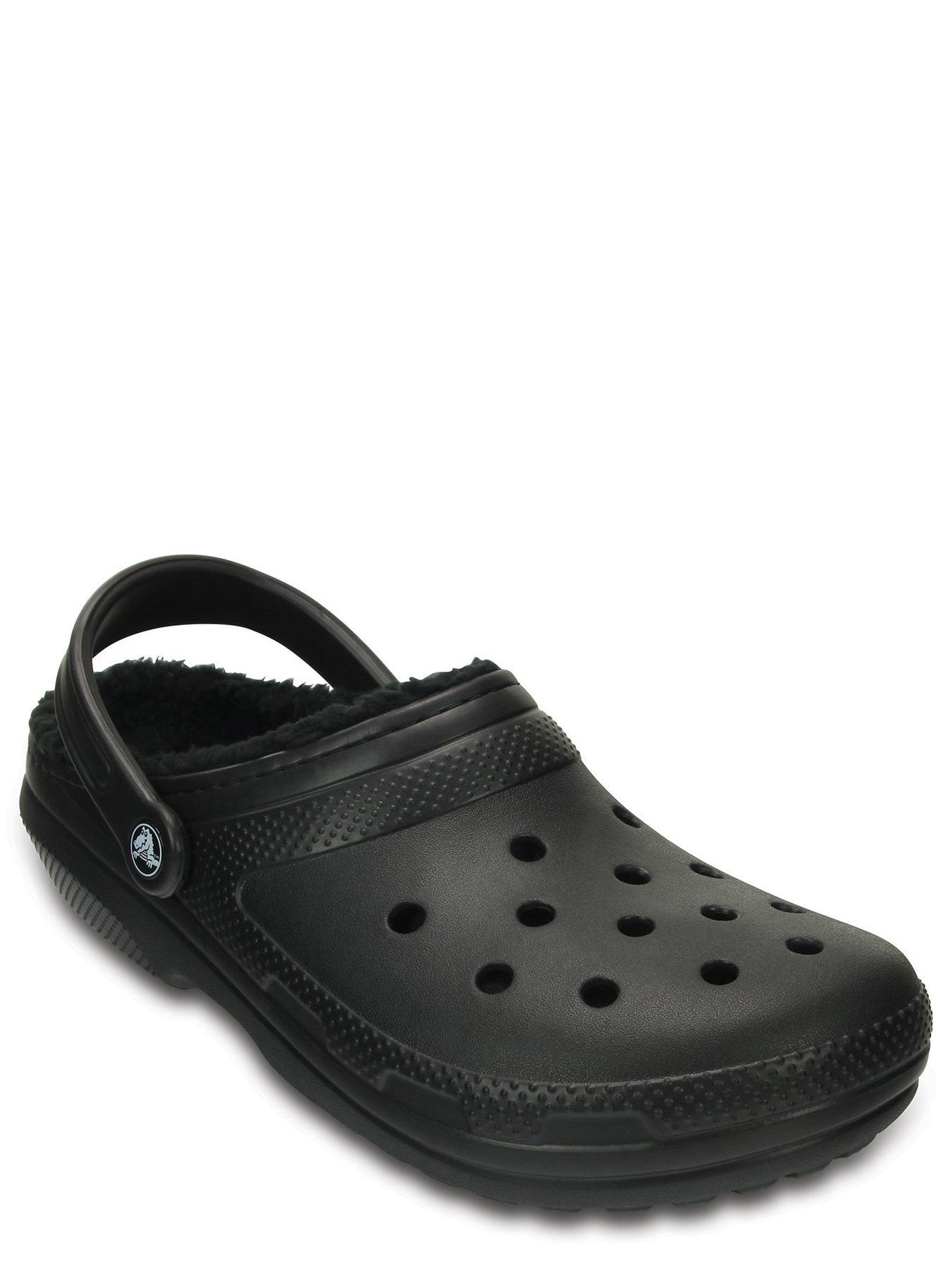 Crocs Classic Lined Clog Unisex - Black | very.co.uk