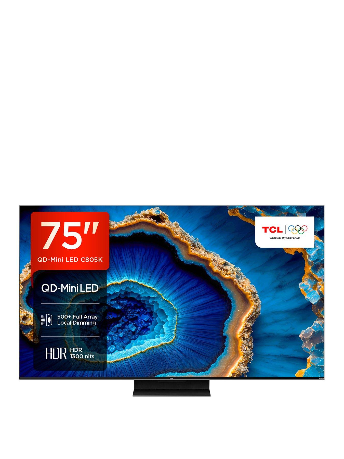 TCL 75C805K, 75 inch, QD-Mini LED, 4K, Smart Google TV | Very