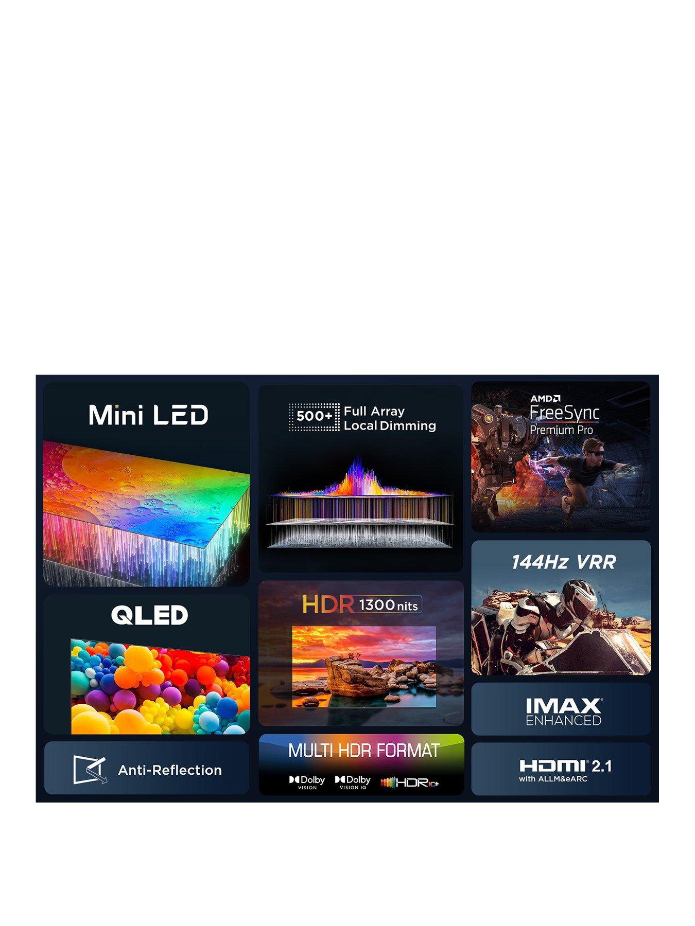 TCL 75C805K, 75 inch, QD-Mini LED, 4K, Smart Google TV | Very